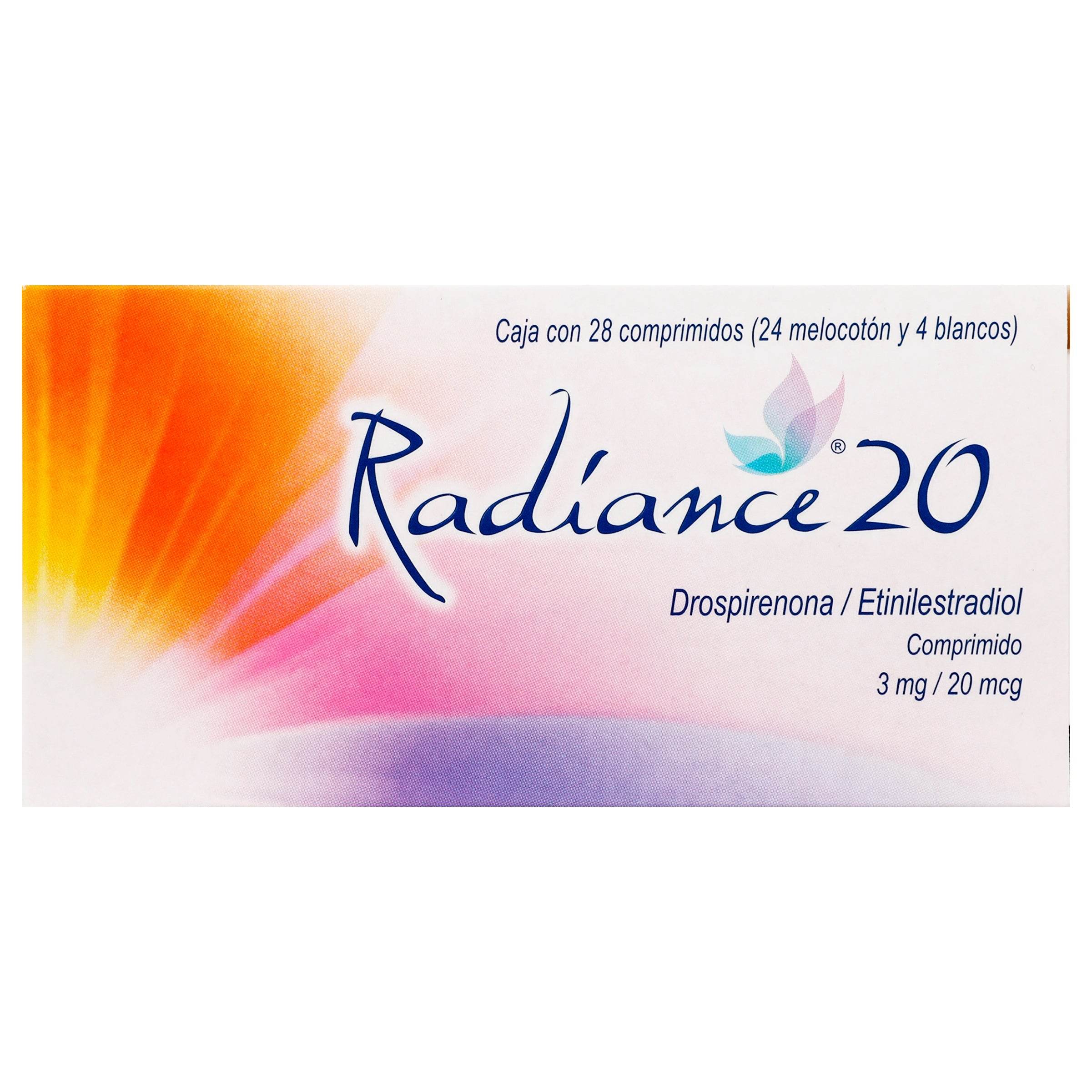 Radiance 20 3Mg/20Mcg Con 28 Comprimidos (Drospirenona/Etinilestradiol — WeCare Pharma