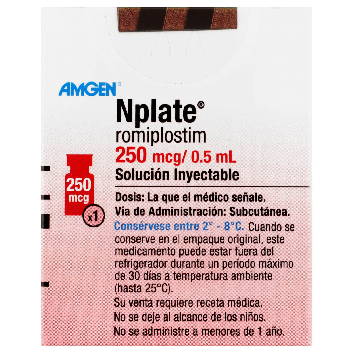 Nplate Frasco 250Mcg Con 1 Ampulas (Romiplostim) — WeCare Pharma