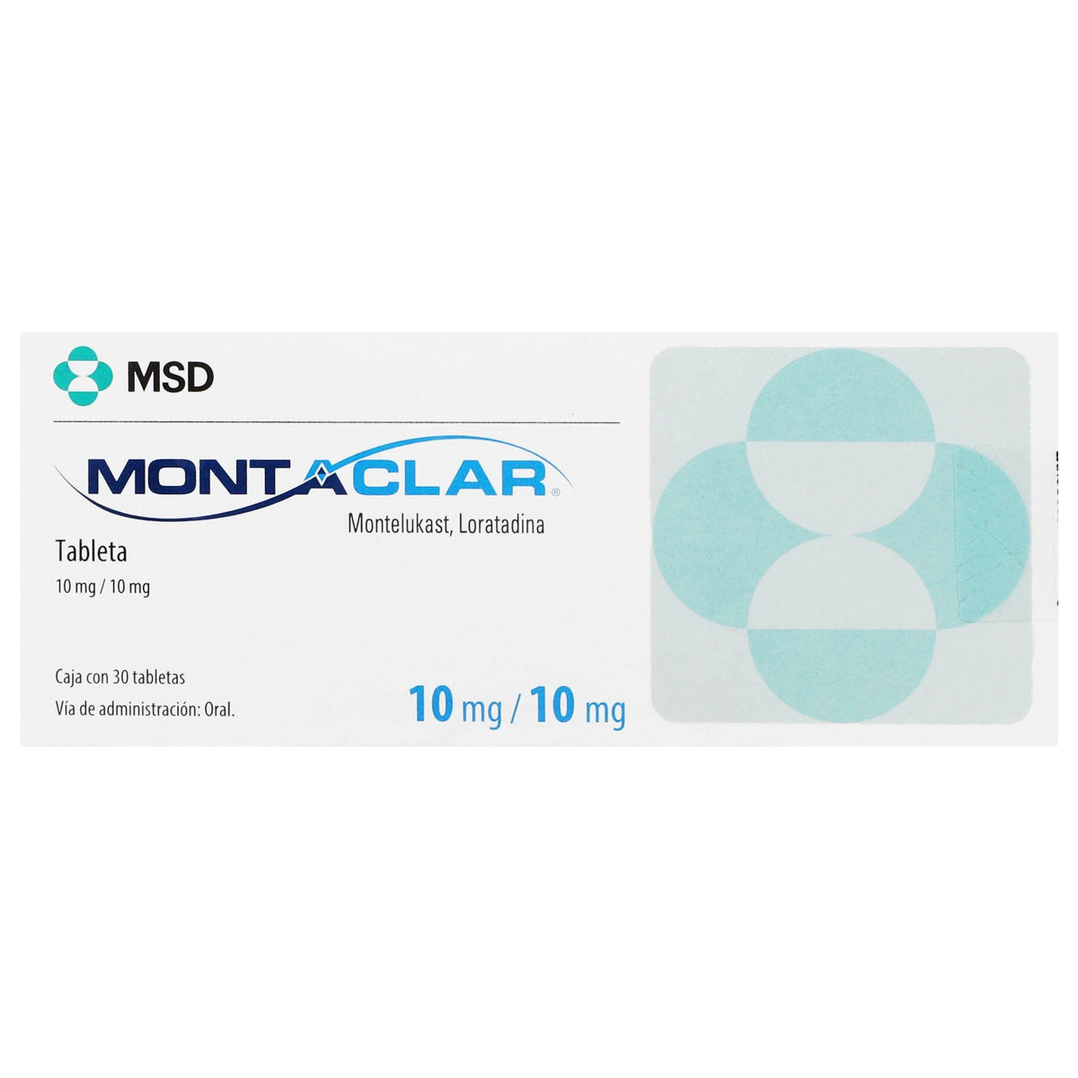 Montaclar 10Mg/10Mg Con 30 Tabletas (Montelukast/Loratadina) — WeCare ...