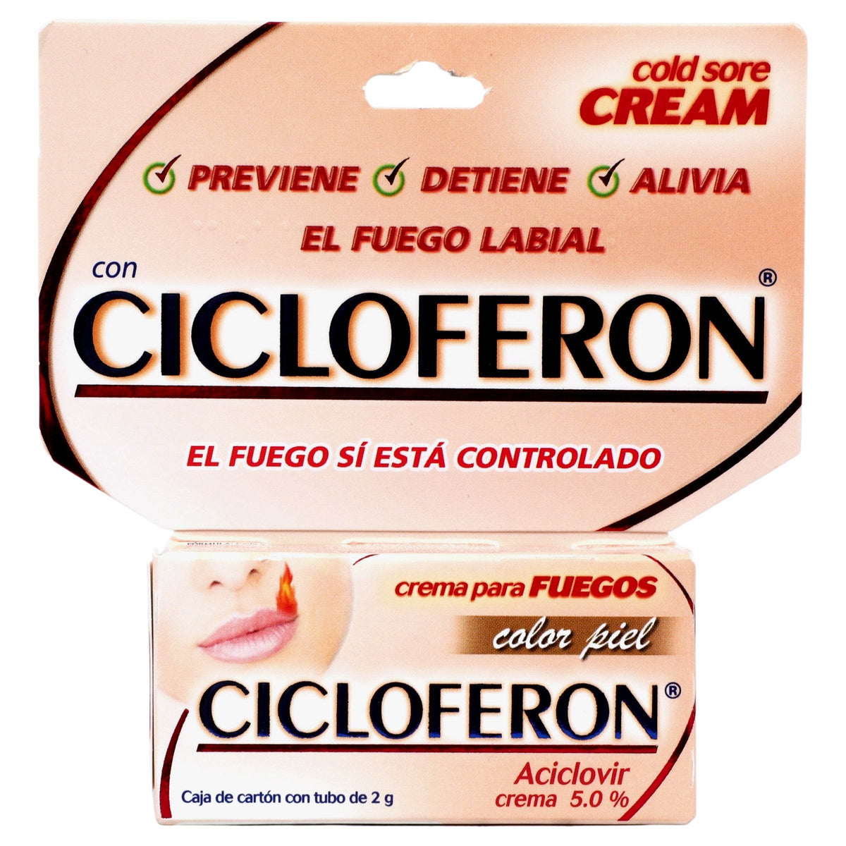 Cicloferon Crema 0.5% Color Piel 2G (Aciclovir) — WeCare Pharma