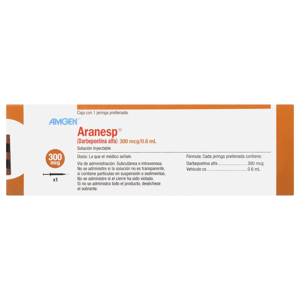 Aranesp Jeringa 300Mcg/0.6Ml Con 1 (Darbepoetina Alfa) — WeCare Pharma