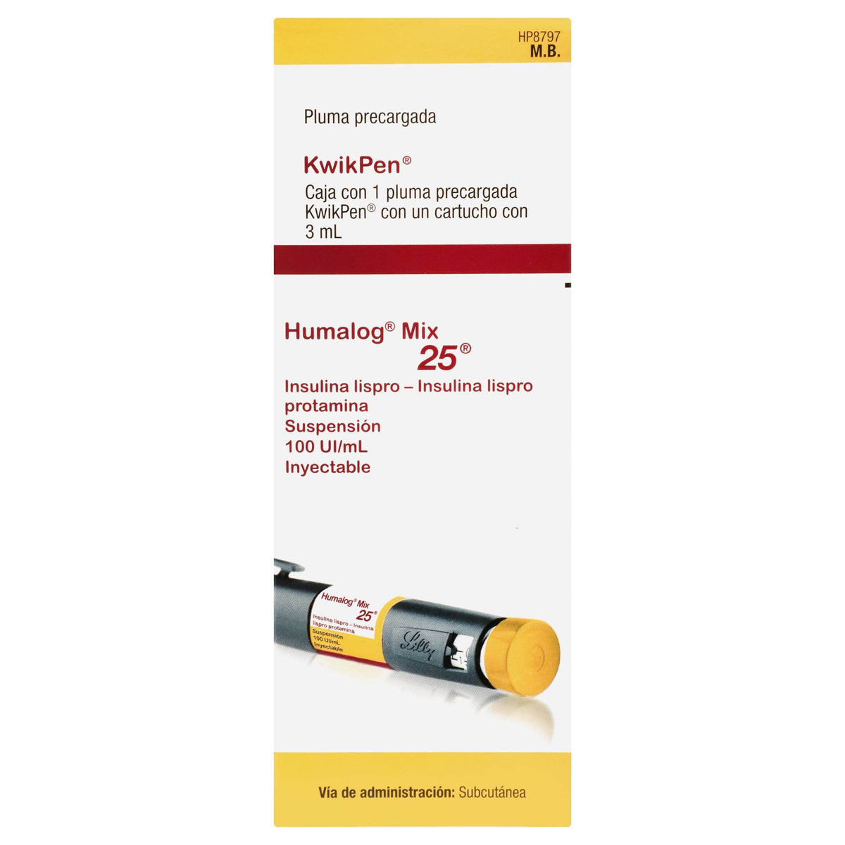 Humalog Mix 25 (Insulina Lispro) Pluma Precargada 100Ui — WeCare Pharma