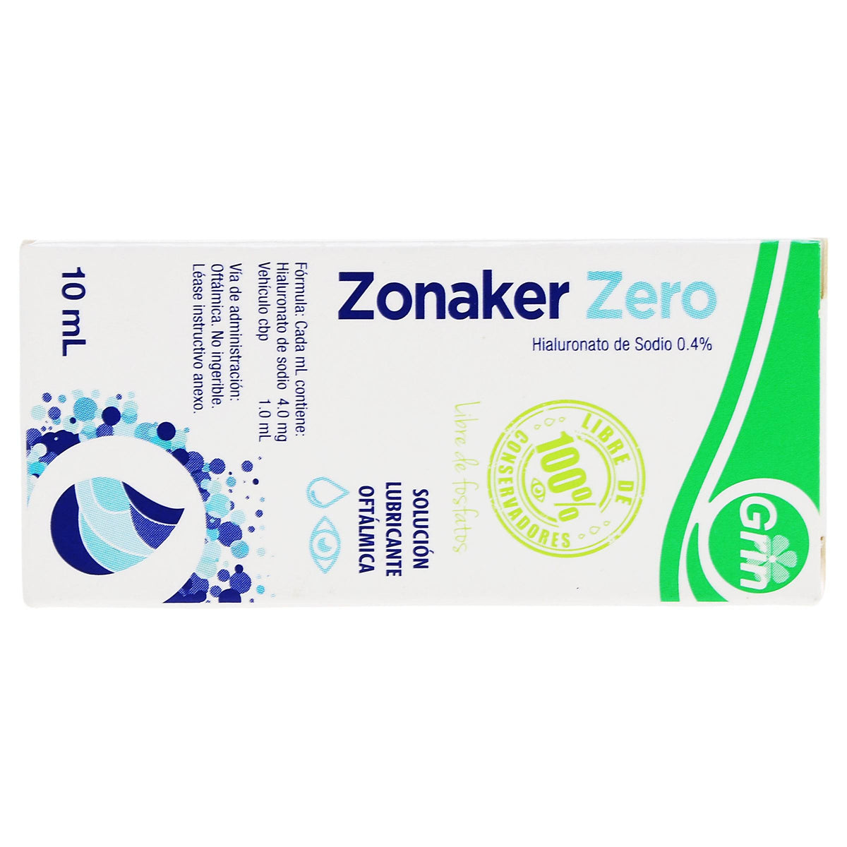 Zonaker Zero Gotas 0.4% 10Ml (Hialuronato De Sodio) — WeCare Pharma