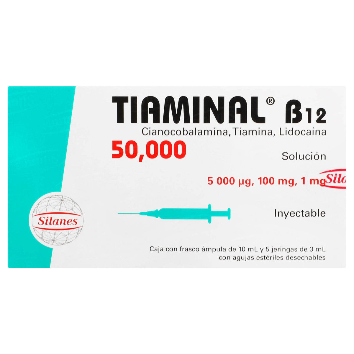 Tiaminal B12 Con 5 Ampulas (Cianocobalamina/Tiamina/Lidocaina) — WeCare ...