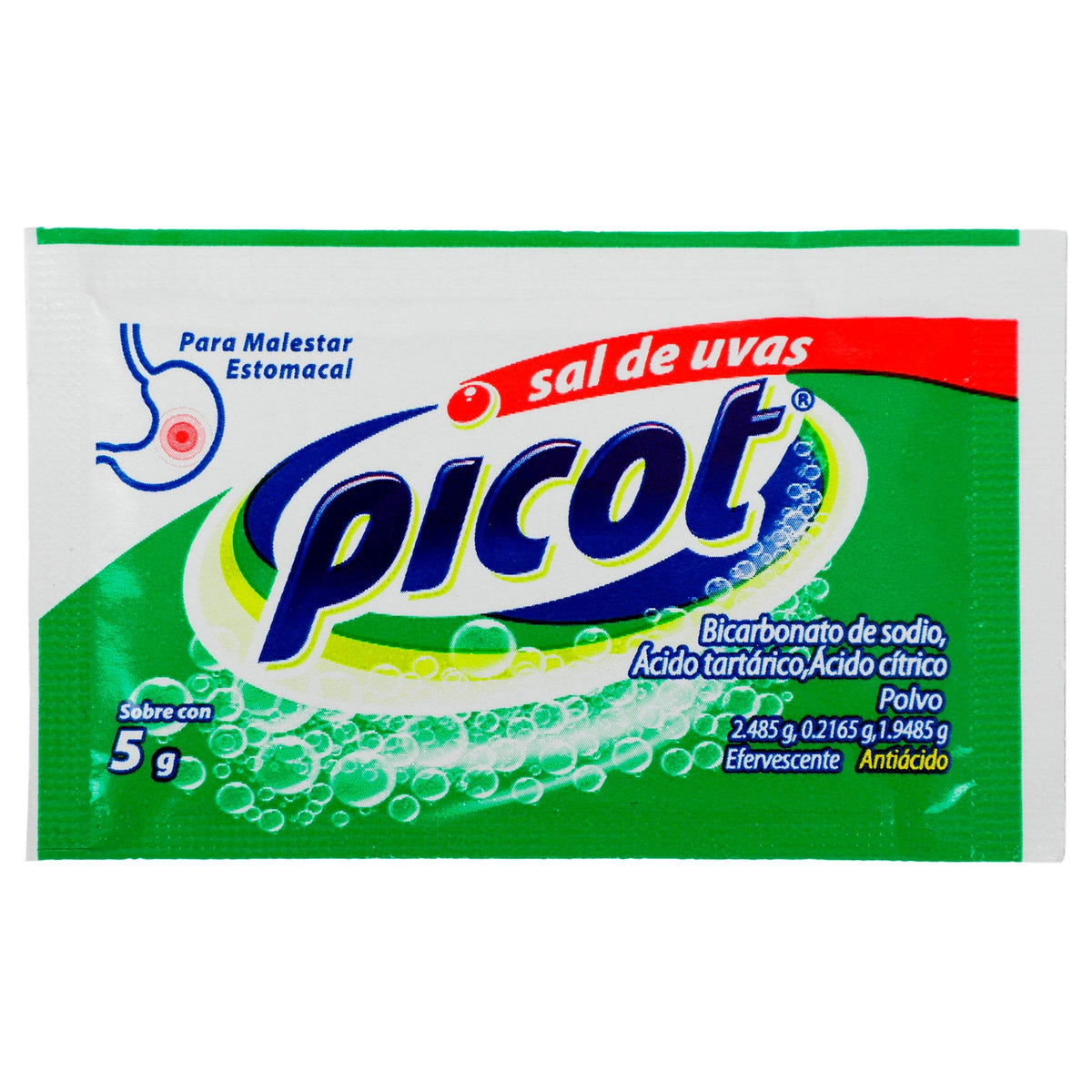 Sal De Uvas Picot (Bicarbonato/Ac Tartarico/Ac Citrico) Sobres Con 1 ...
