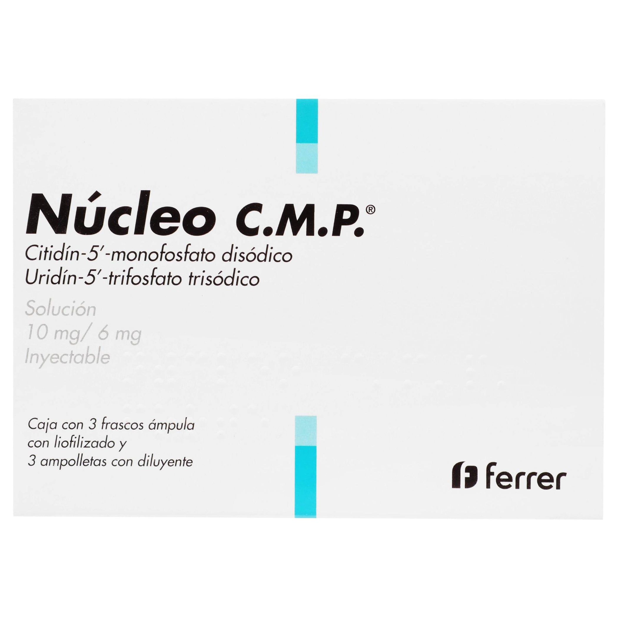 Nucleo C.M.P 10Mg/6Mg Con 3 Ampulas (Citidin 5/Uridin 5) — WeCare Pharma