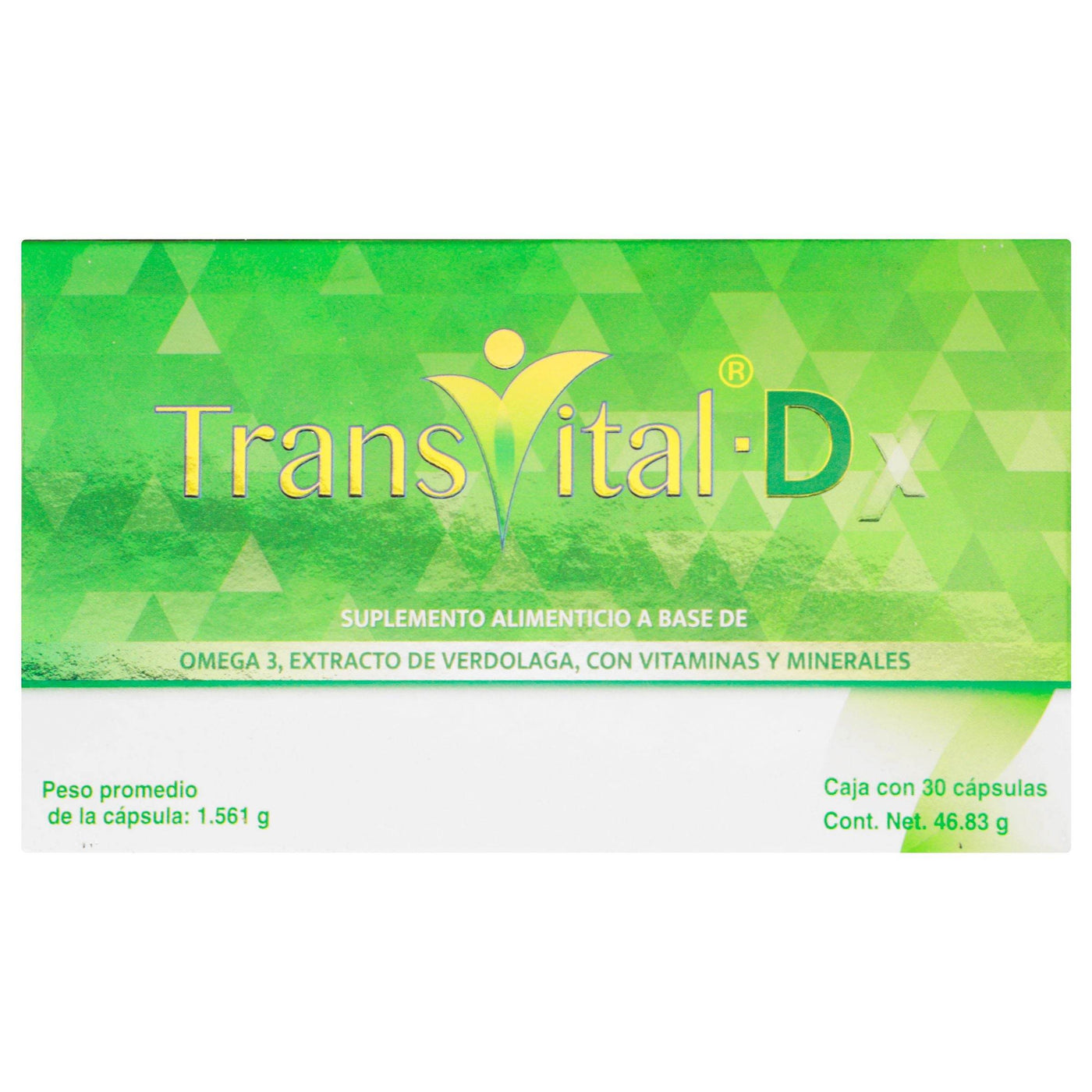 Transvital-D 46.83G Con 30 Capsulas (Omega 3/Extracto De Verdolaga/Vit ...