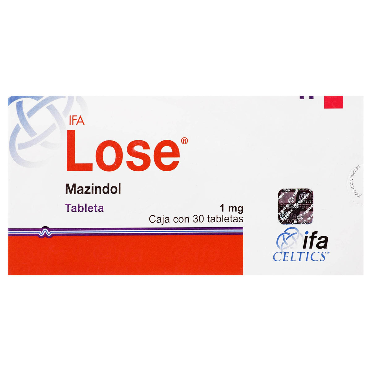 Ifa Lose (Mazindol) Tabletas 1Mg Con 30 — WeCare Pharma