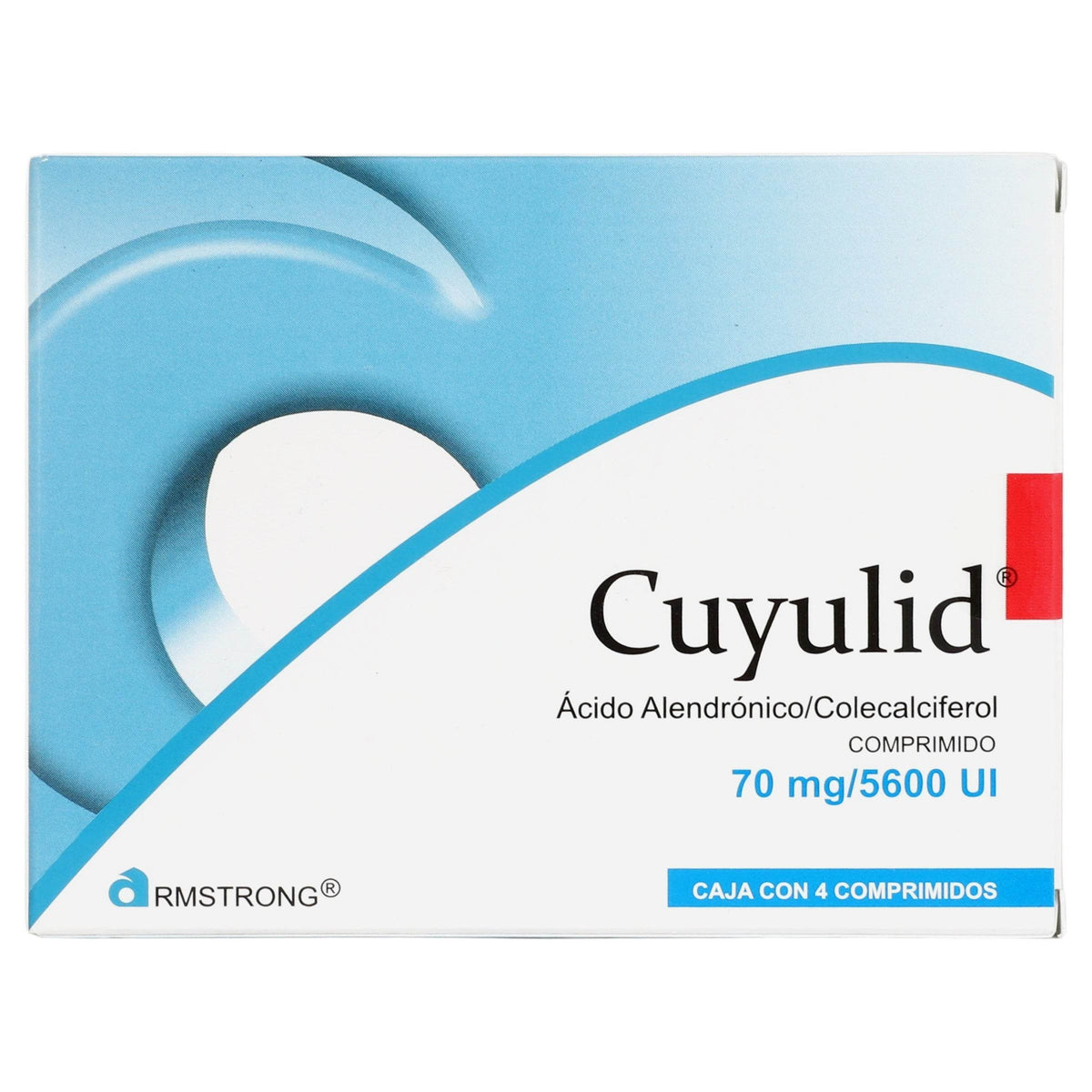 Cuyulid 70Mg/5600Ui Unid Con 4 Comprimidos (Acido Alendronico/Colecalc ...