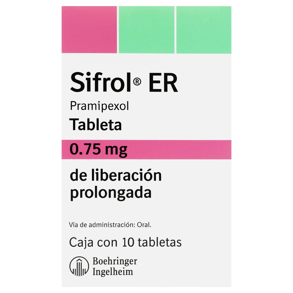Sifrol Er Lp 0.75Mg Con 10 Tabletas (Pramipexol) — WeCare Pharma