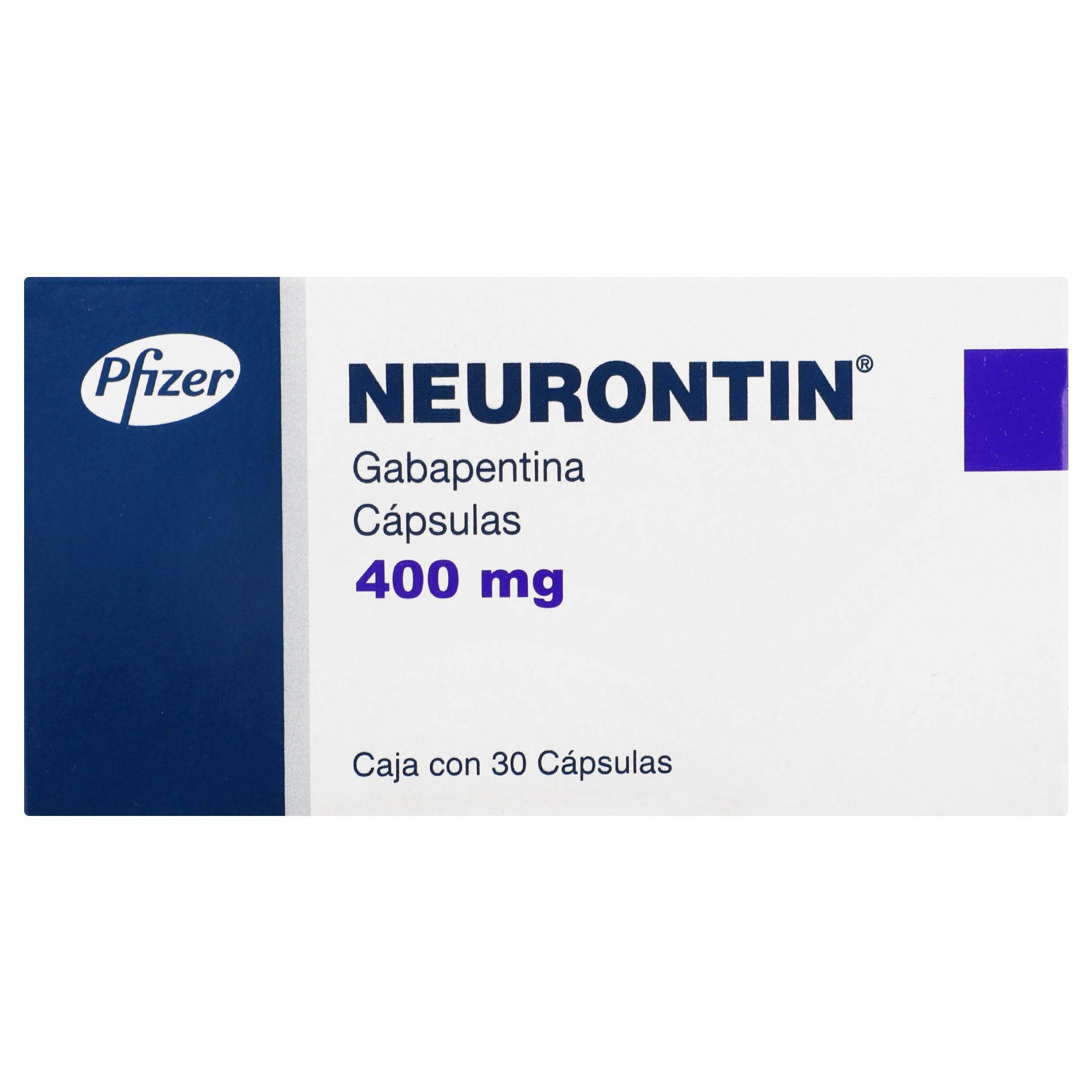 Neurontin 400Mg Con 30 Capsulas (Gabapentina) — WeCare Pharma
