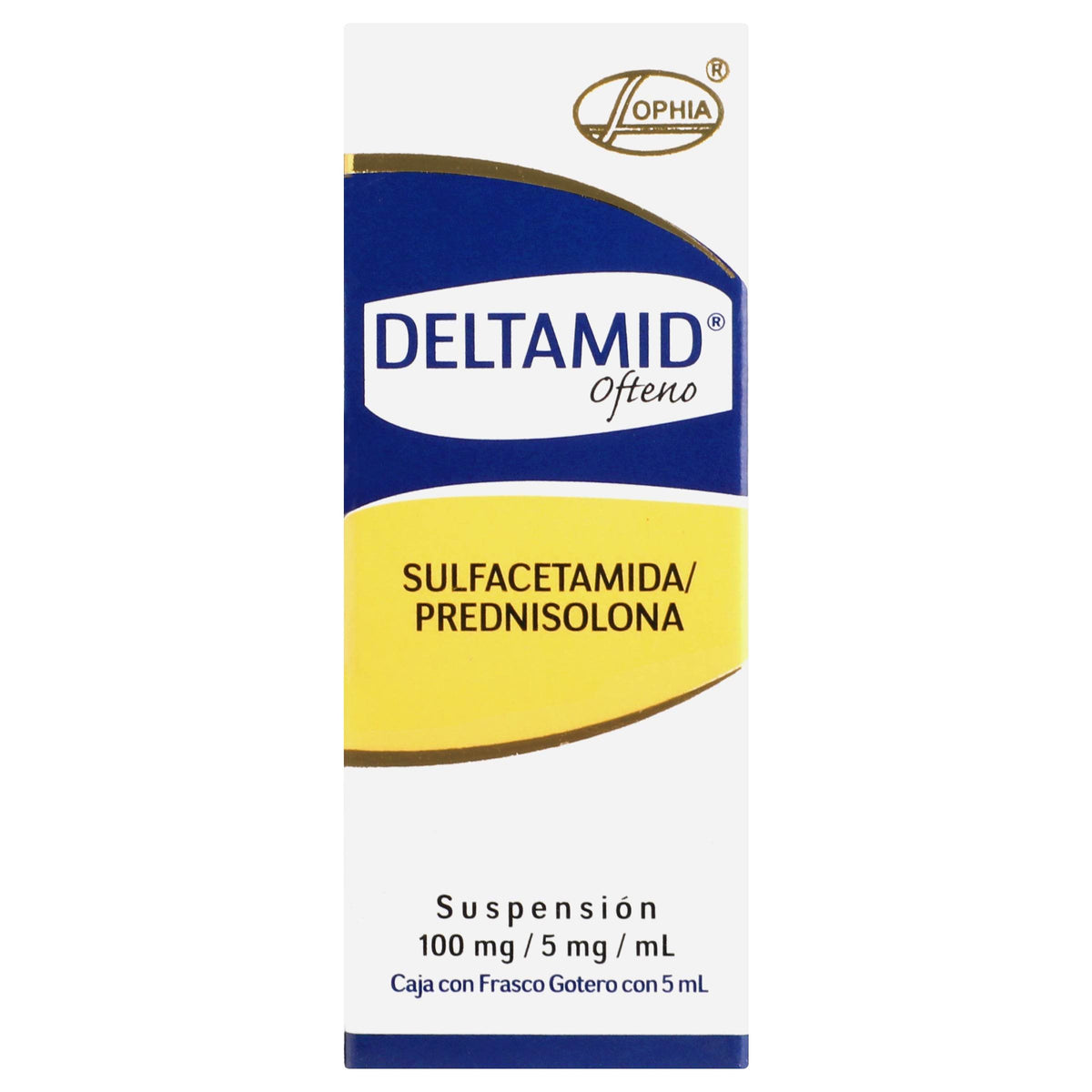 Deltamid Ofteno Gotas 100Mg/5Mg 5Ml (Sulfacetamida/Prednisolona ...