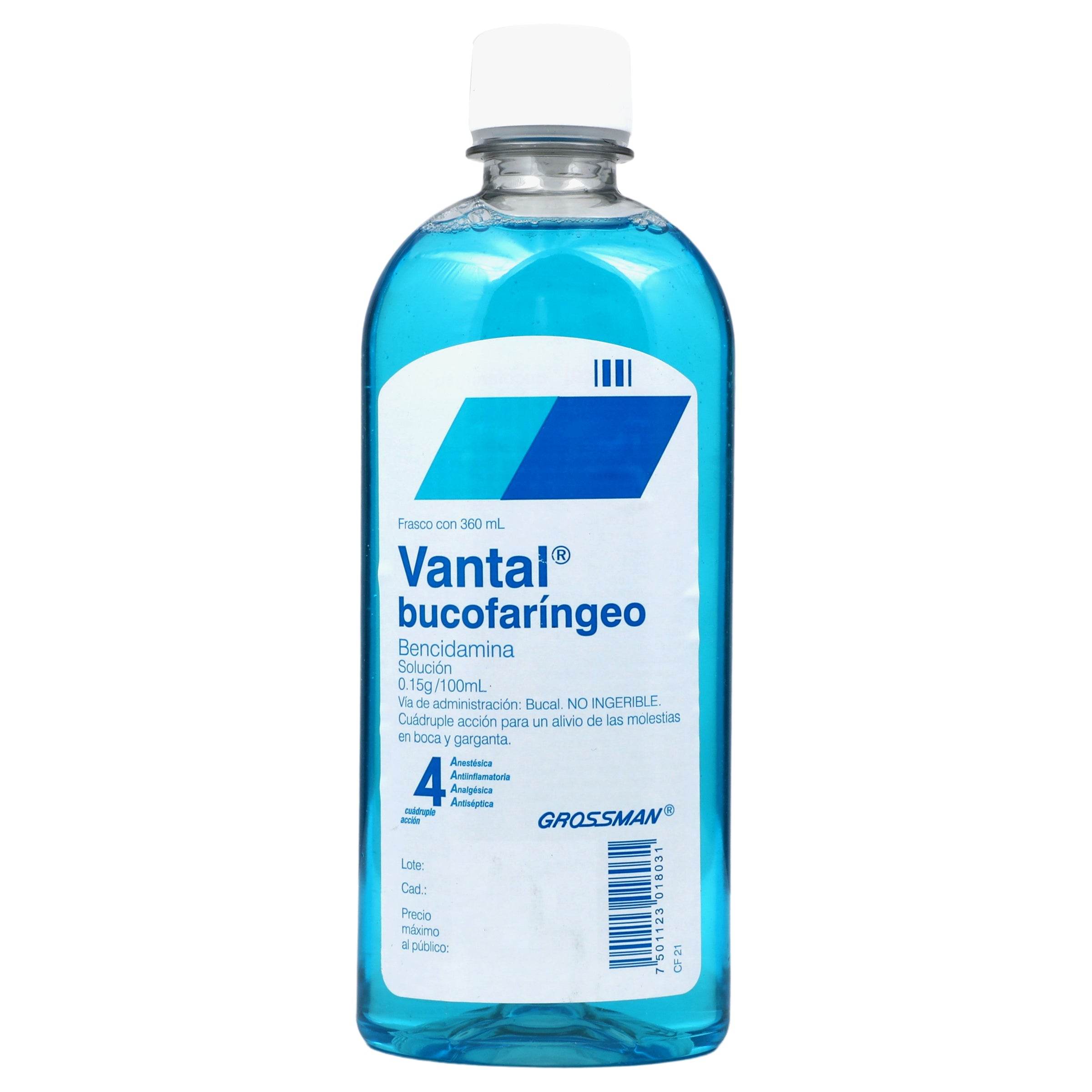Vantal Bucofaringeo (Bencidamida) Solución 0.15G/100Ml — WeCare Pharma
