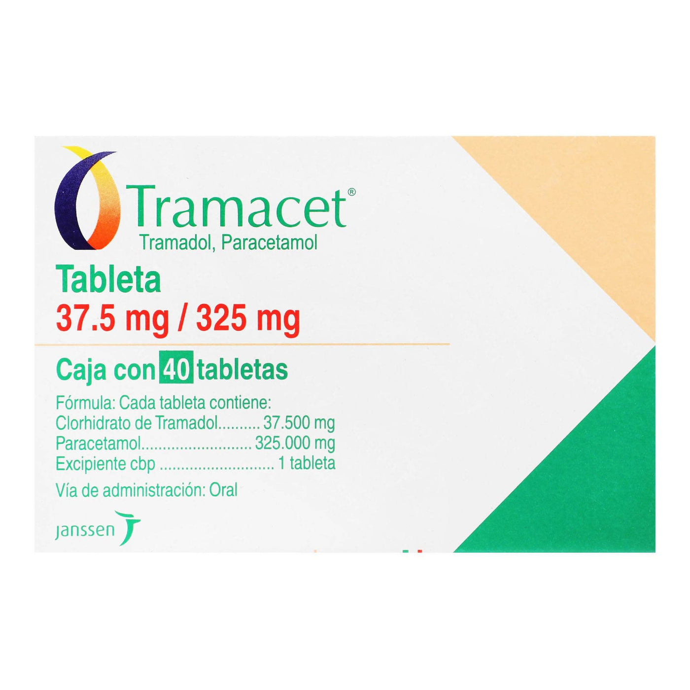 Tramacet 37.5Mg/325Mg Con 40 Tabletas (Tramadol/Paracetamol) — WeCare ...