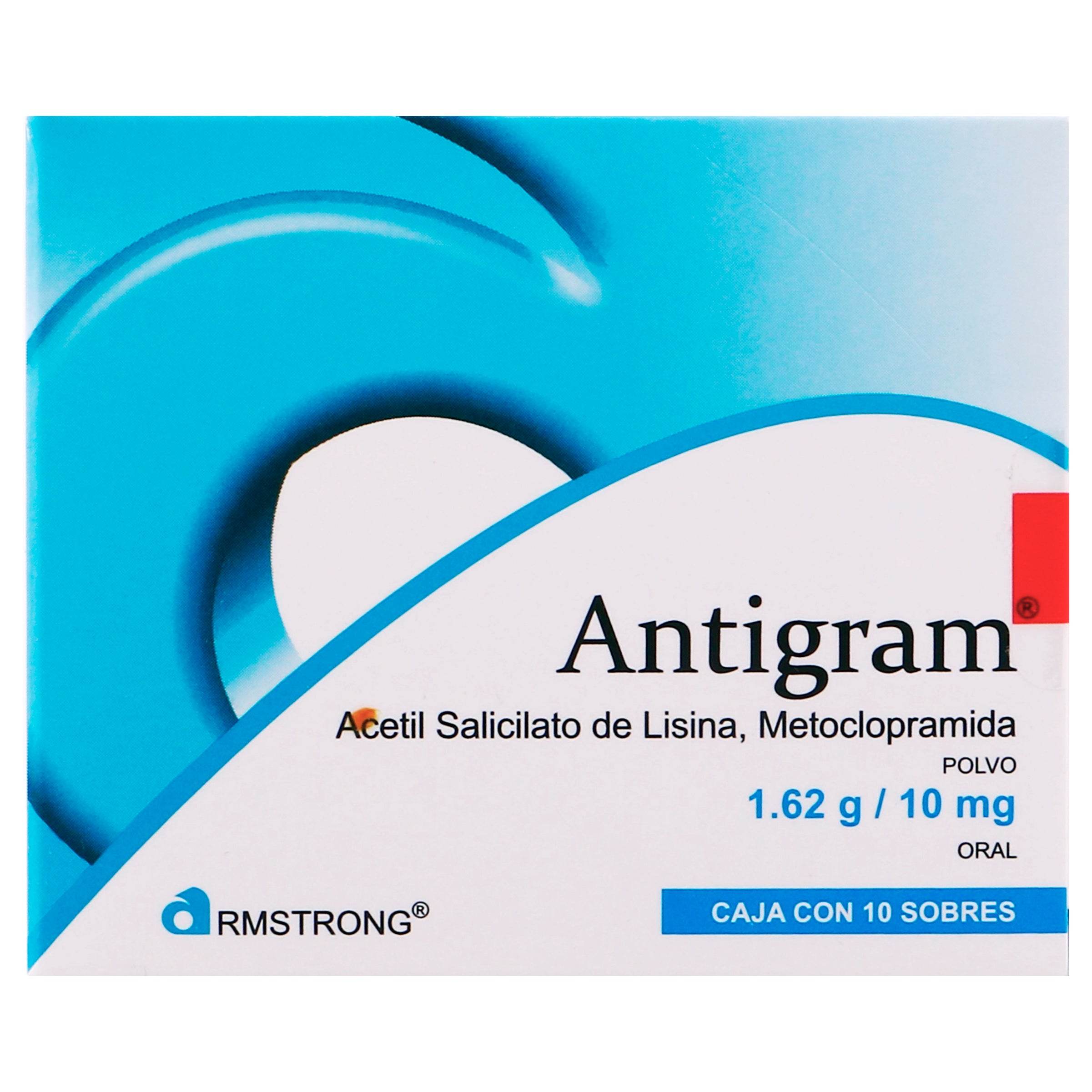 Antigram Sobre 1.6G/10Mg Con 10 (Lisina/Metoclopramida)