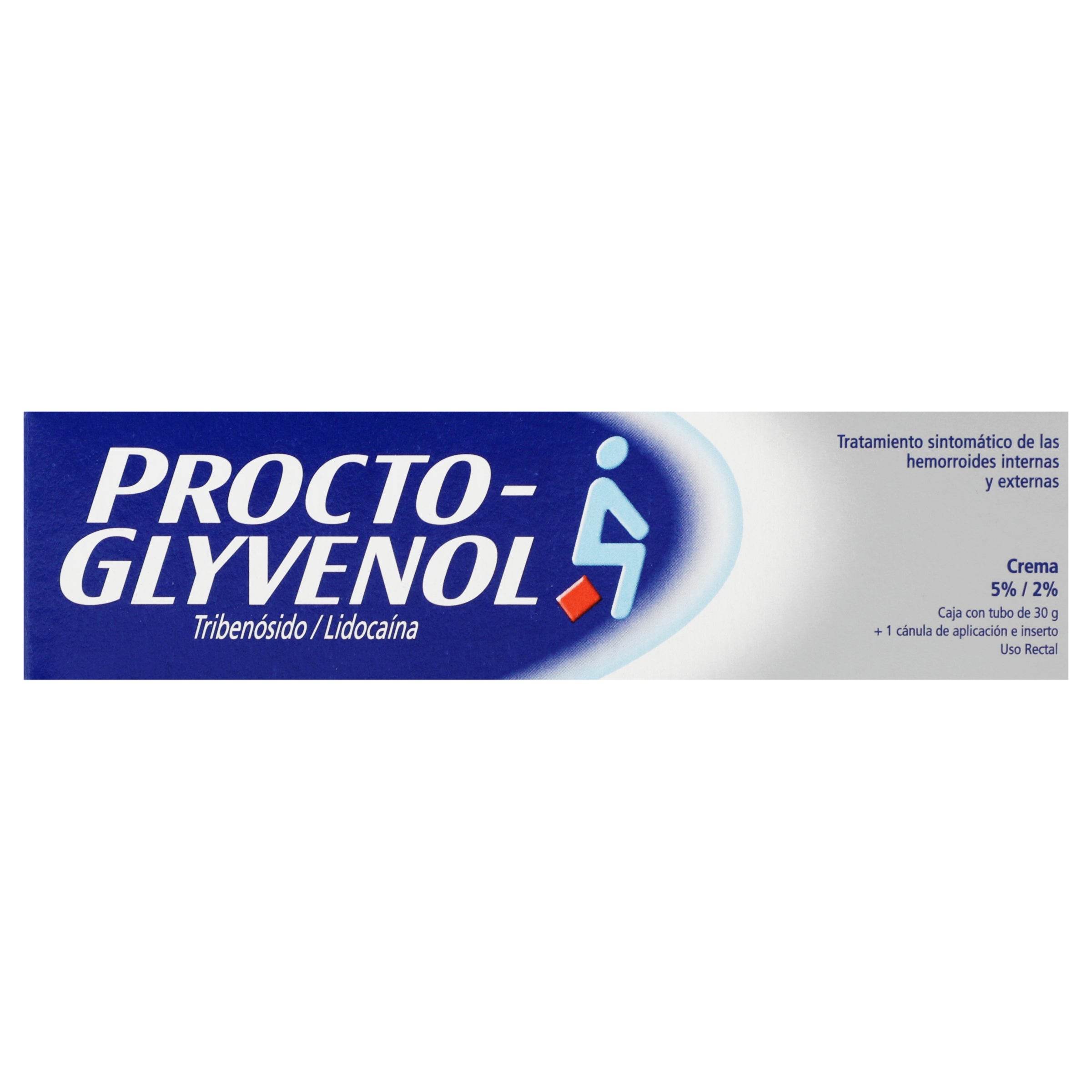 Procto-Glyvenol Crema 5%/2% 30G (Tribenosido/Lidocaina) — WeCare Pharma