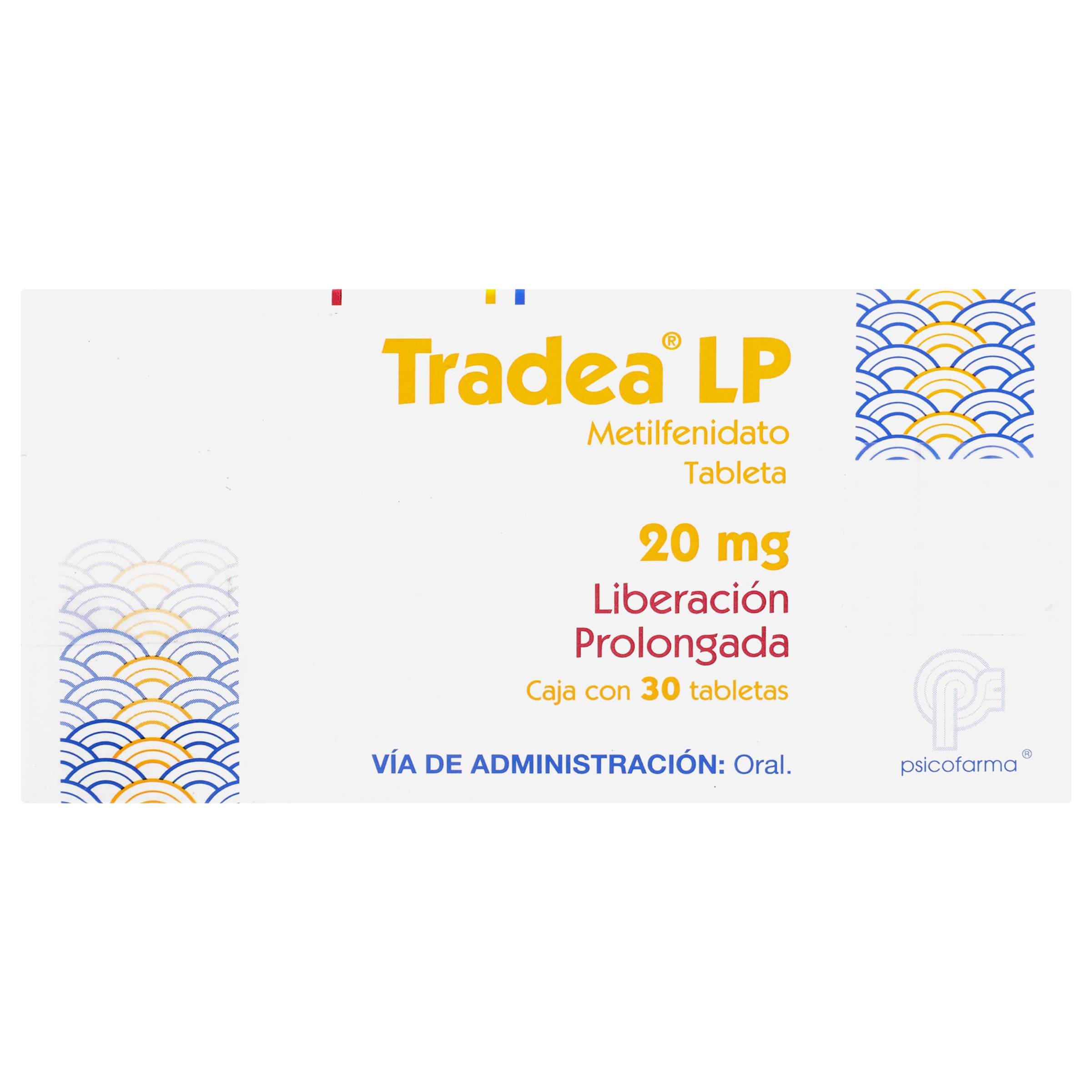 Tradea Lp (Metilfenidato) Tabletas 20Mg Con 30 — WeCare Pharma