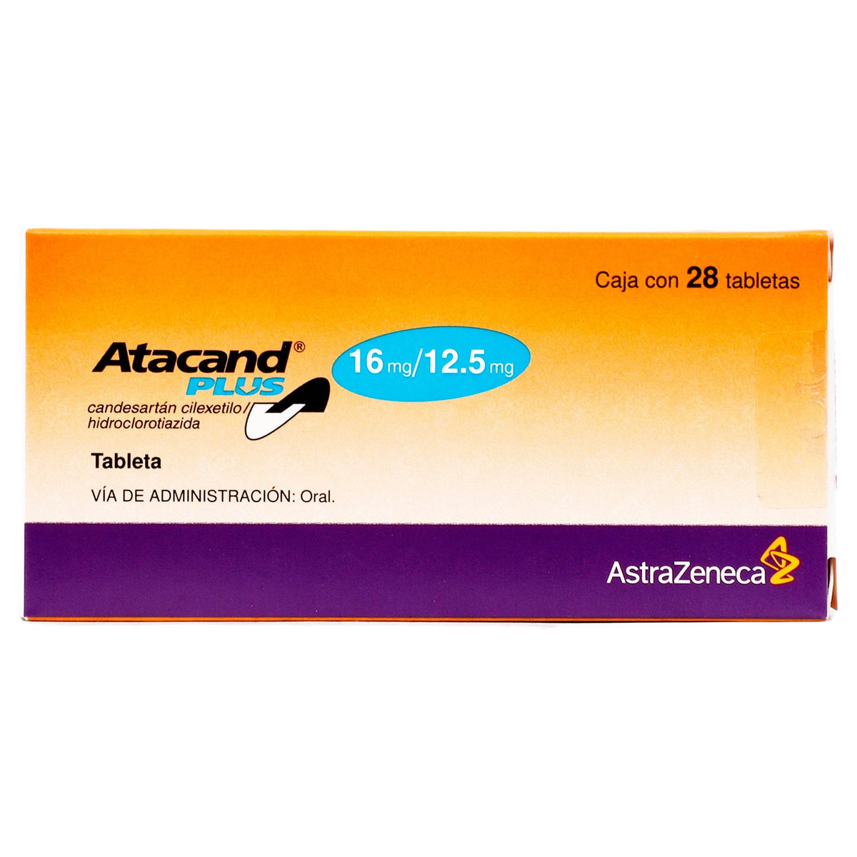 Atacand Plus 16Mg/12.5Mg Con 28 Tabletas (Candesartan/Hidroclorotiazid ...