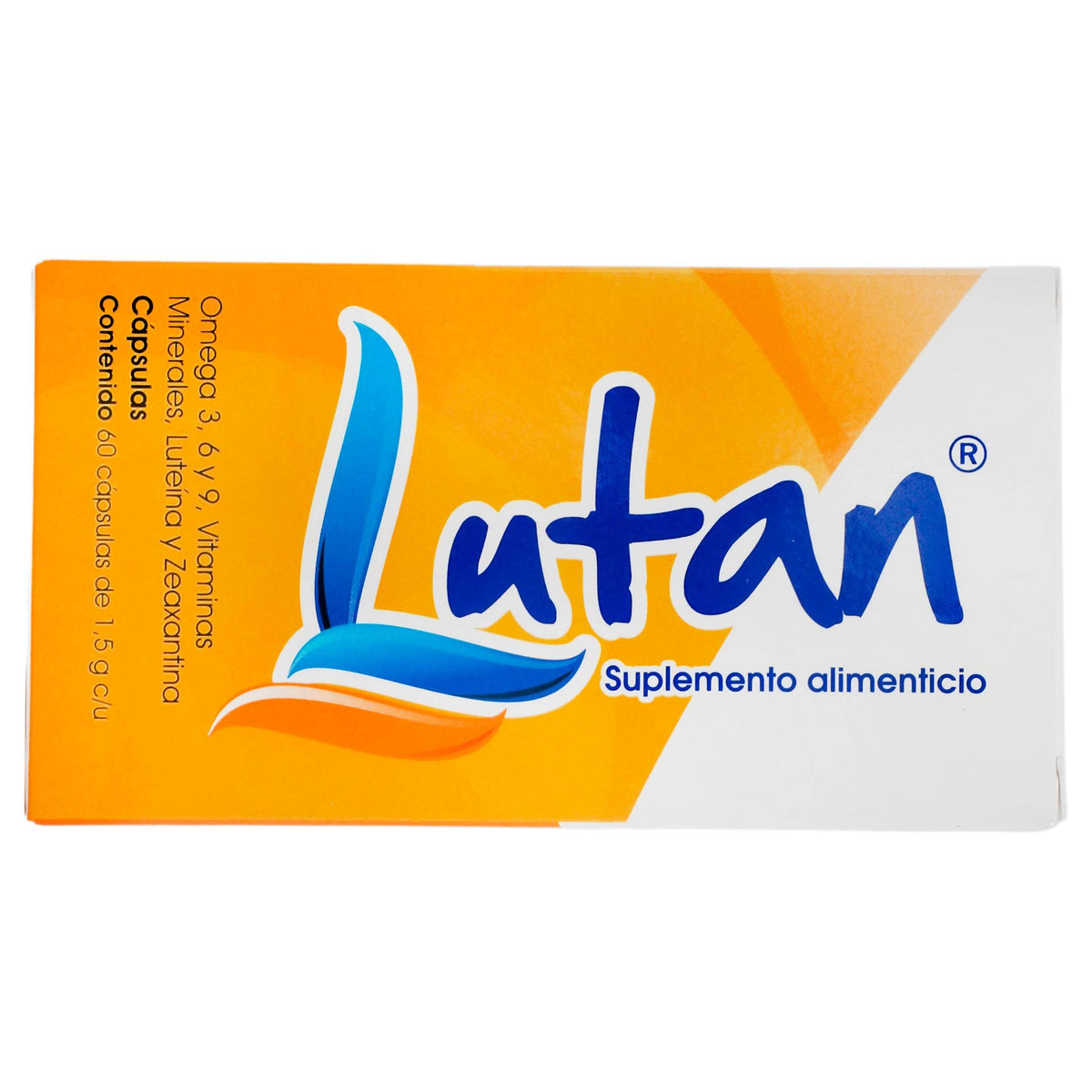 Lutan 1.5G Con 60 Capsulas (Omega 3 6 Y 9/Vitaminas/Luteina/Zeaxantina ...