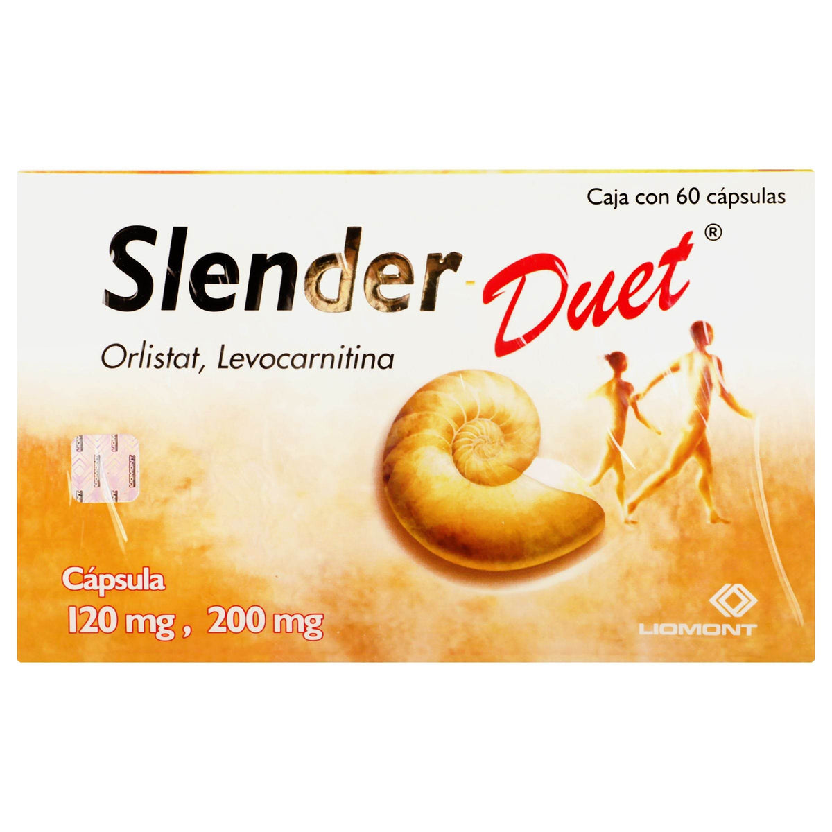 Slender-Duet 120Mg/200Mg Con 60 Capsulas (Orlistat/Levocarnitina ...