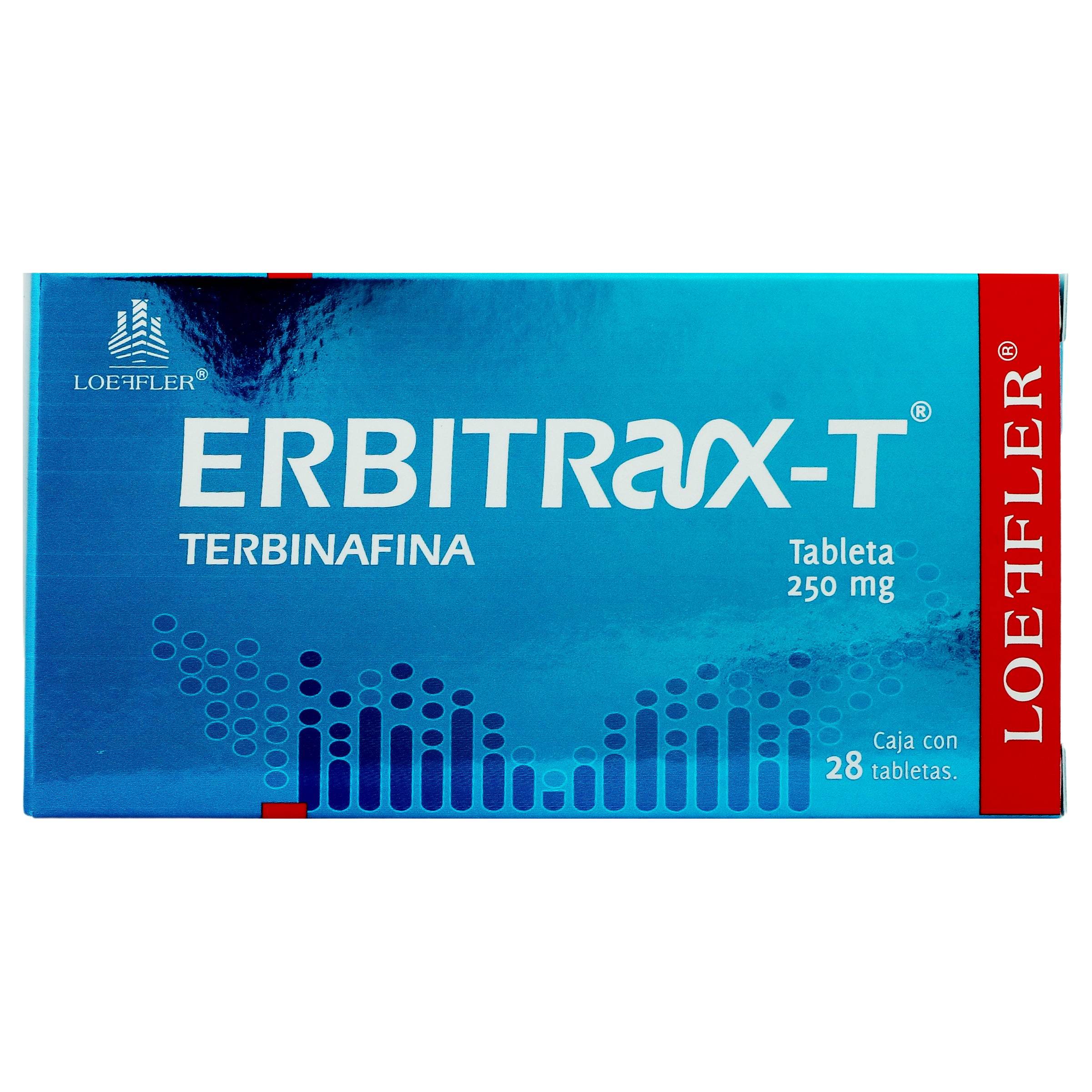 Erbitrax-T 250Mg Con 28 Tabletas (Terbinafina)