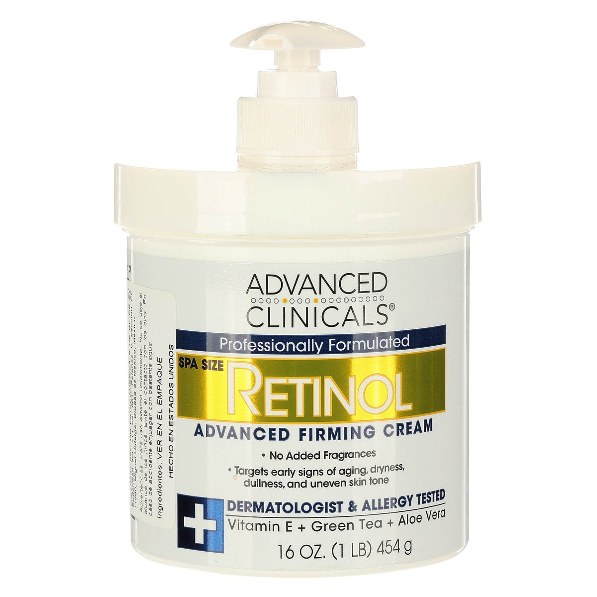 Advanced Clinicals Retinol Crema 454G — WeCare Pharma
