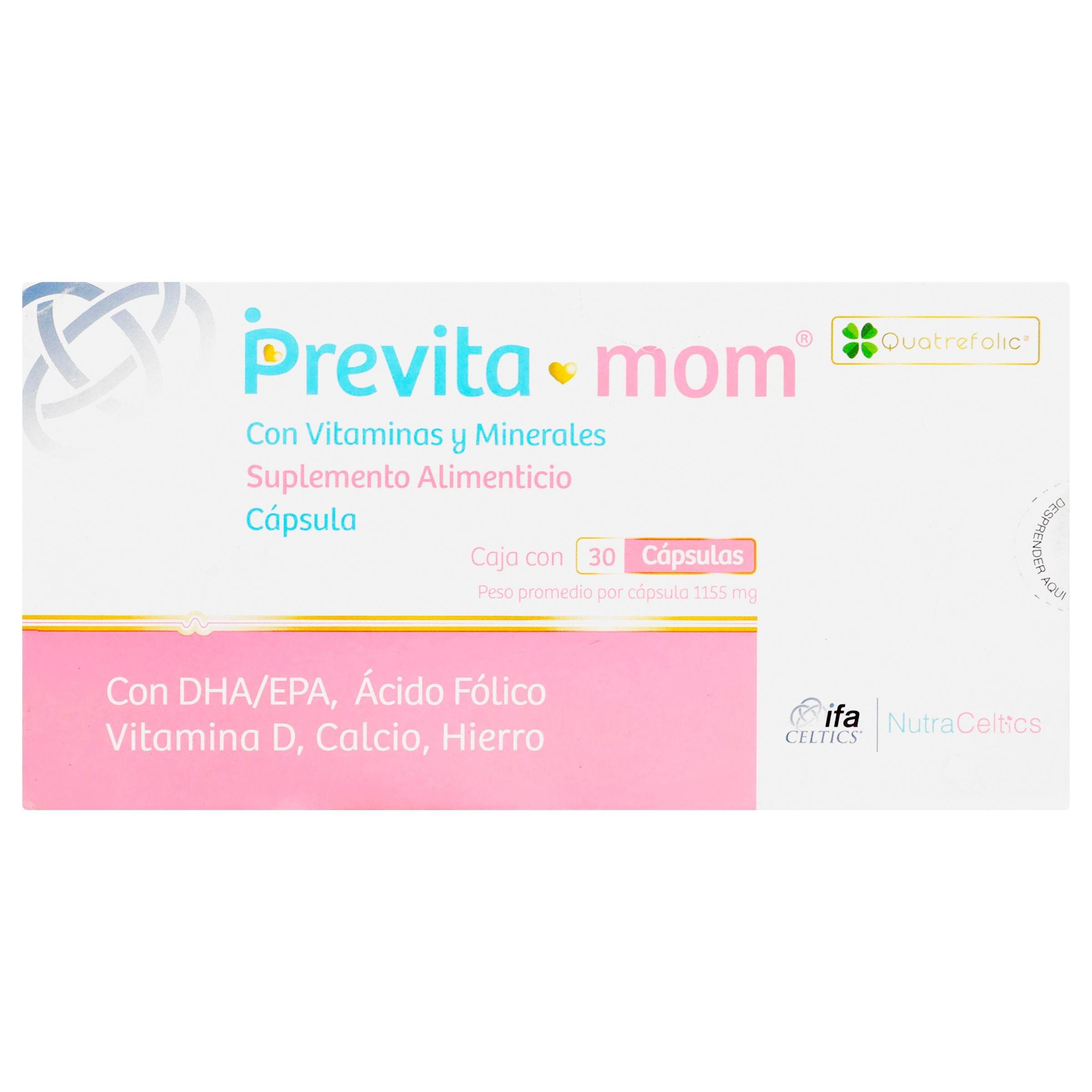 Previta Mom 1155Mg Con 30 Capsulas (Suplemento Alimenticio) — WeCare Pharma