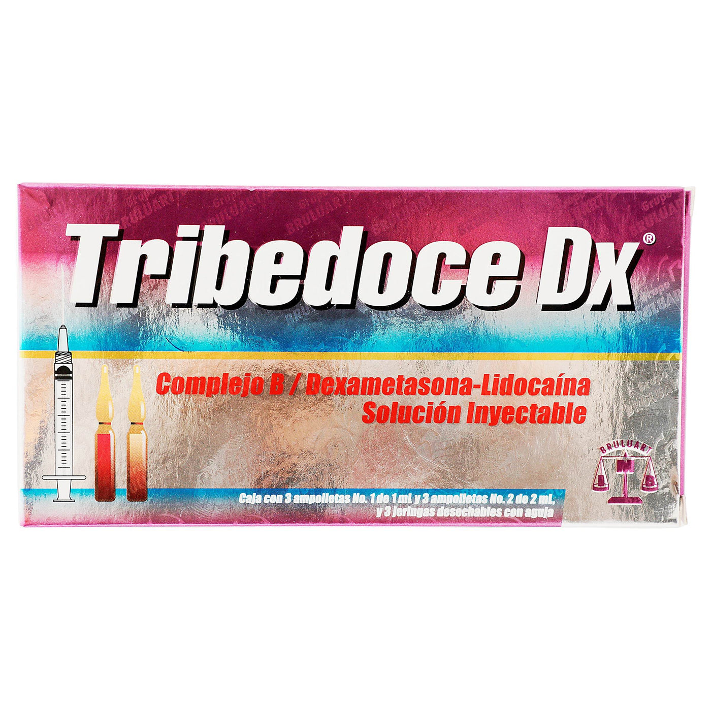 Tribedoce Dx 2Ml Con 3 Ampulas (Complejo B/Dexametasona/Lidocaina ...