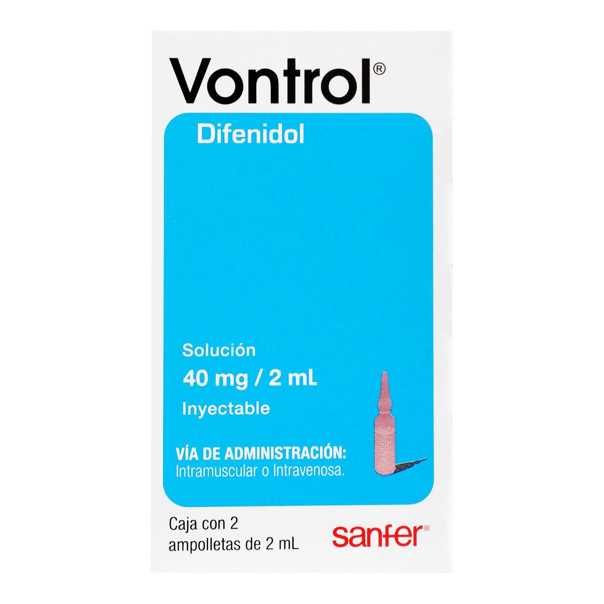 Vontrol 40Mg/2Ml Con 2 Ampulas (Difenidol) — WeCare Pharma