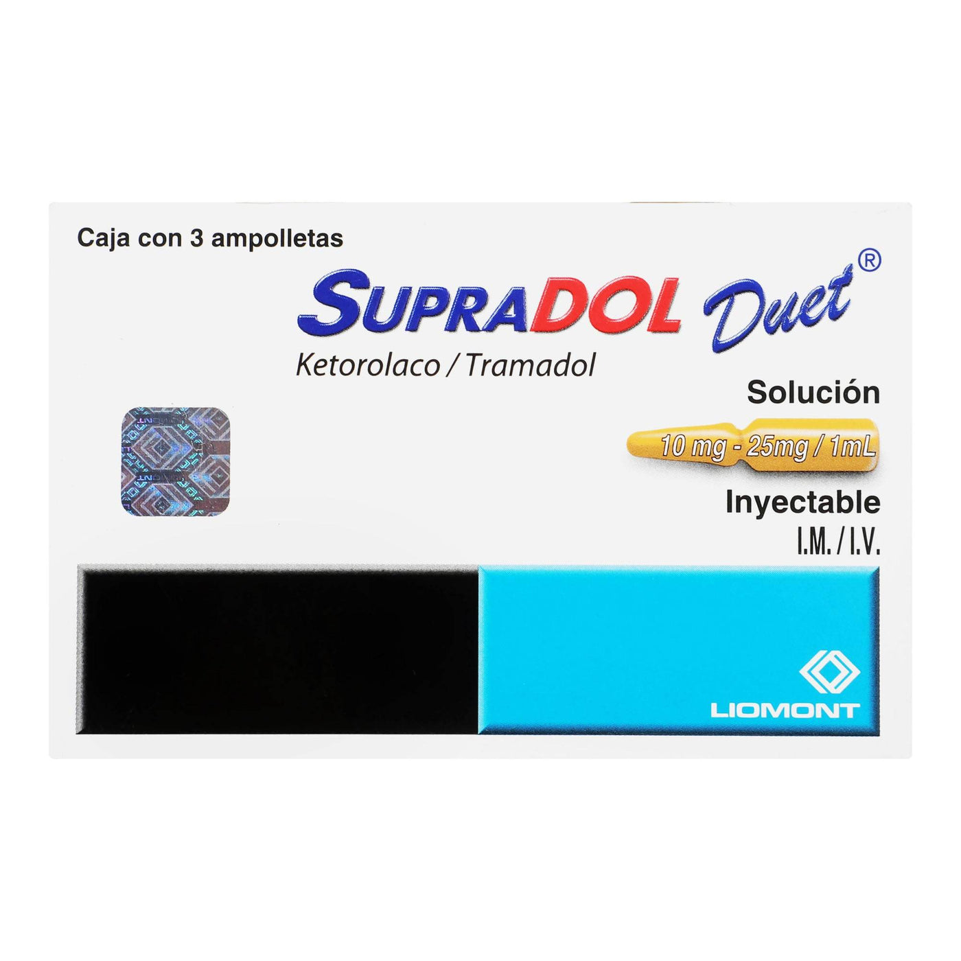 Supradol Duet 10Mg/25Mg Con 3 Ampulas (Ketorolaco/Tramadol) — WeCare Pharma