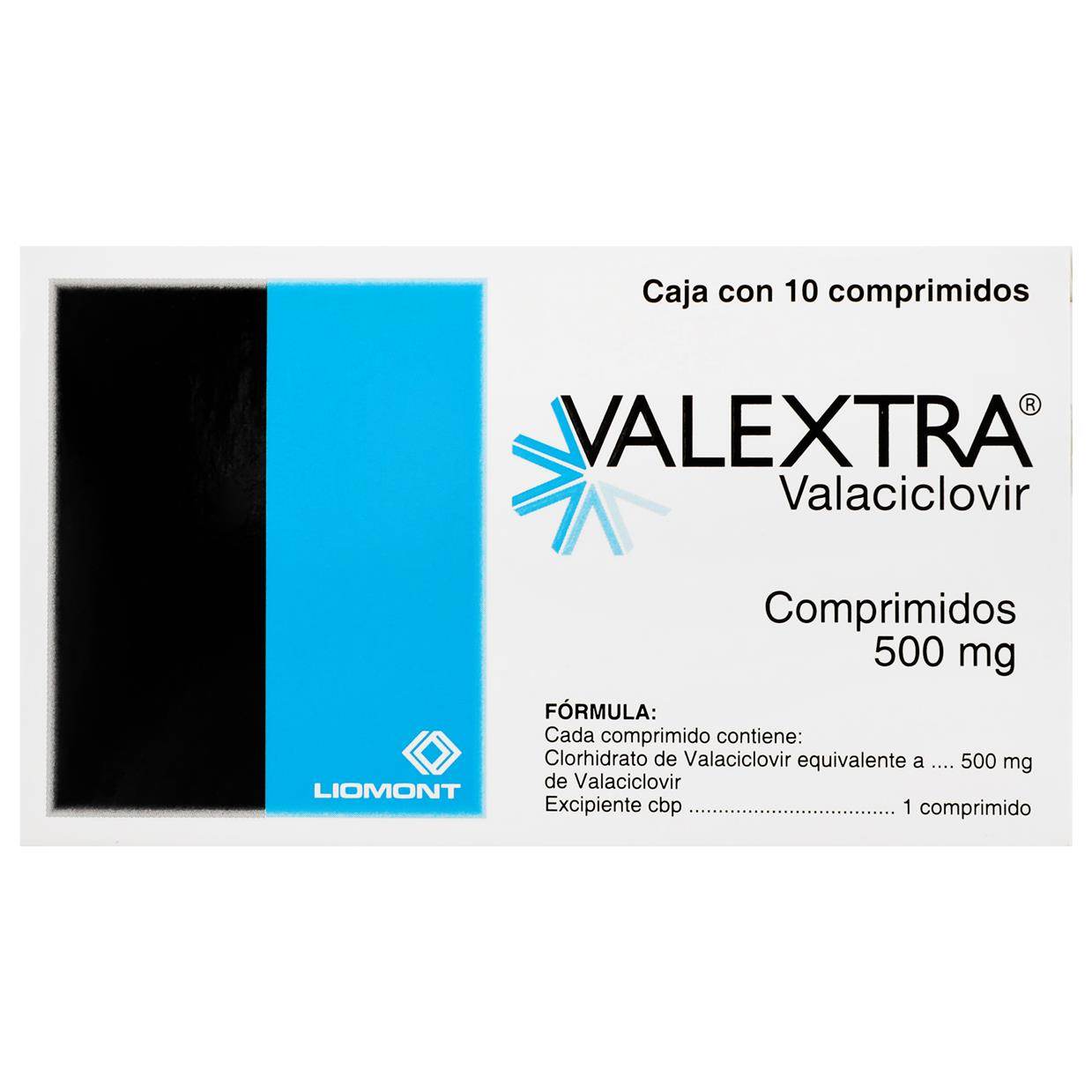 Valextra 500Mg Con 10 Comprimidos (Valaciclovir) — WeCare Pharma