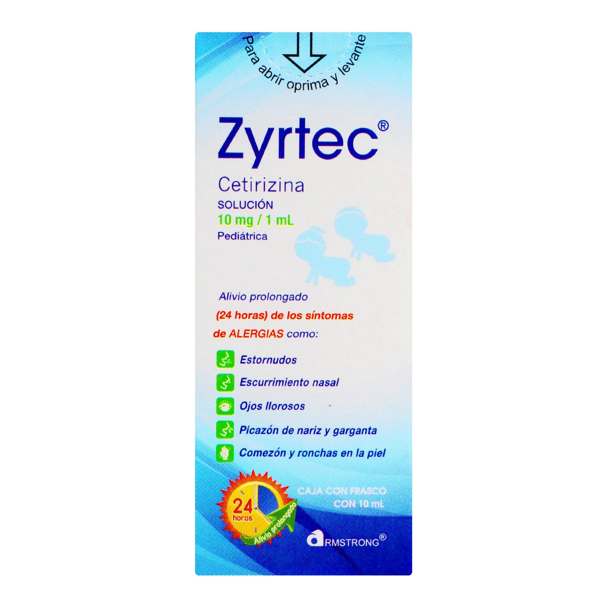 Zyrtec Ped Gotas 10Mg/Ml 10Ml (Cetirizina)