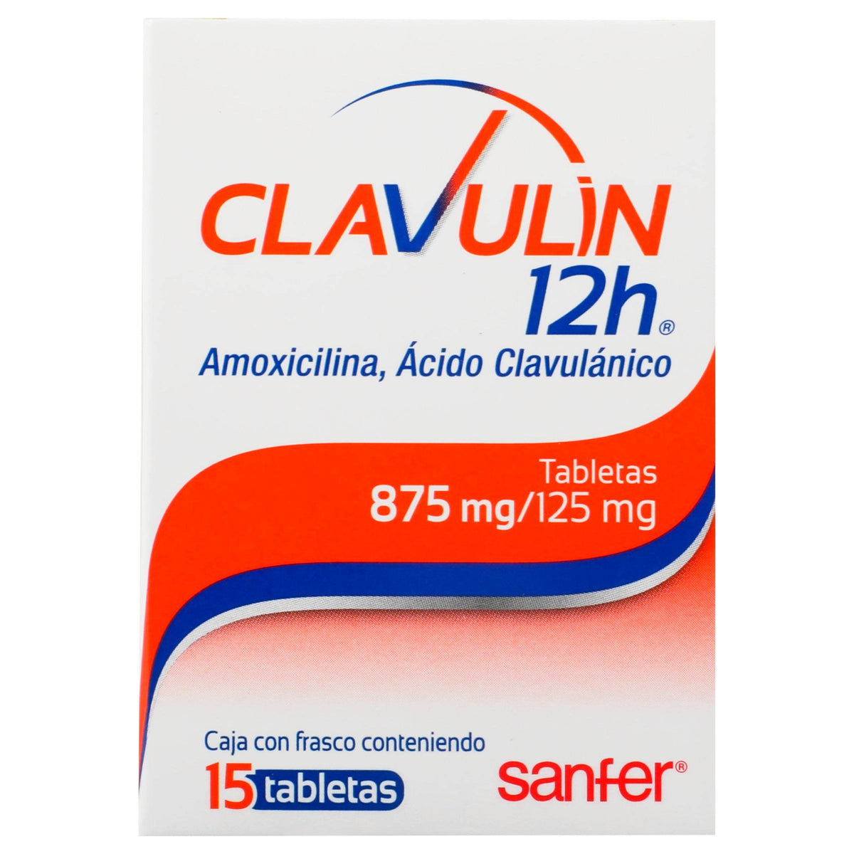 Clavulin 12H 875Mg/125Mg Con 15 Tabletas (Amoxicilina/Ac Clavulanico ...