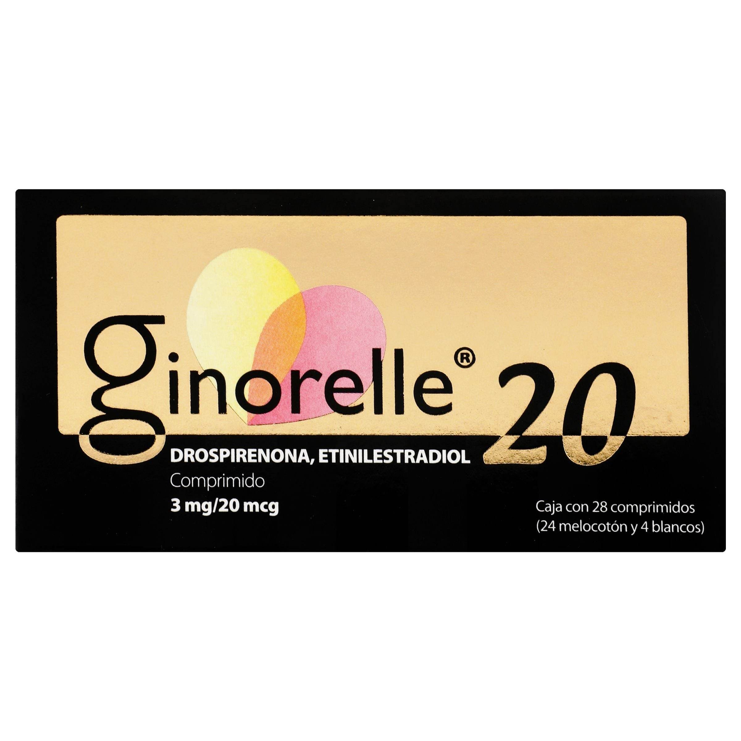 Ginorelle 20 3Mg/20Mcg Con 28 Comprimidos (Drospirenona/Etinilestradio ...