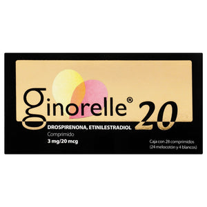 Ginorelle 20 3Mg/20Mcg Con 28 Comprimidos (Drospirenona/Etinilestradio ...