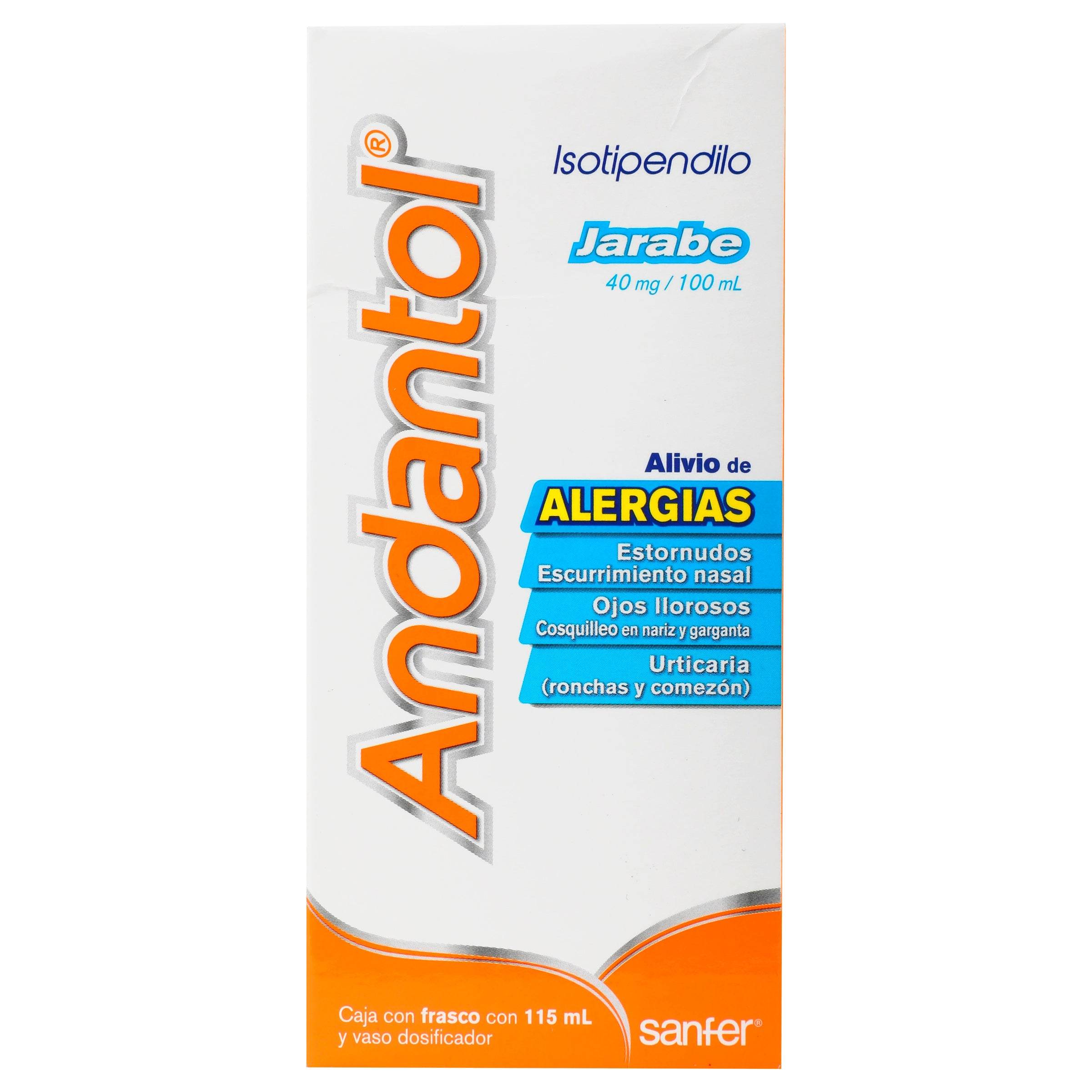 Andantol Jarabe 40Mg/100Ml 115Ml (Isotipendilo) — WeCare Pharma