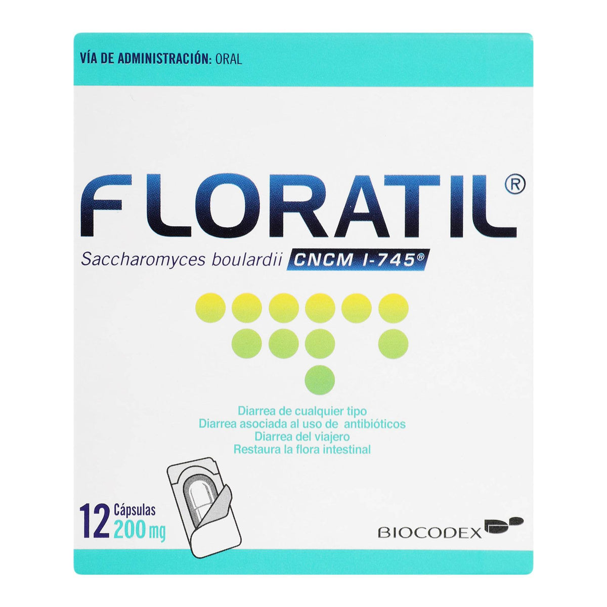 Floratil 200Mg Con 12 Capsulas (Saccharomyces Boulardii) — WeCare Pharma