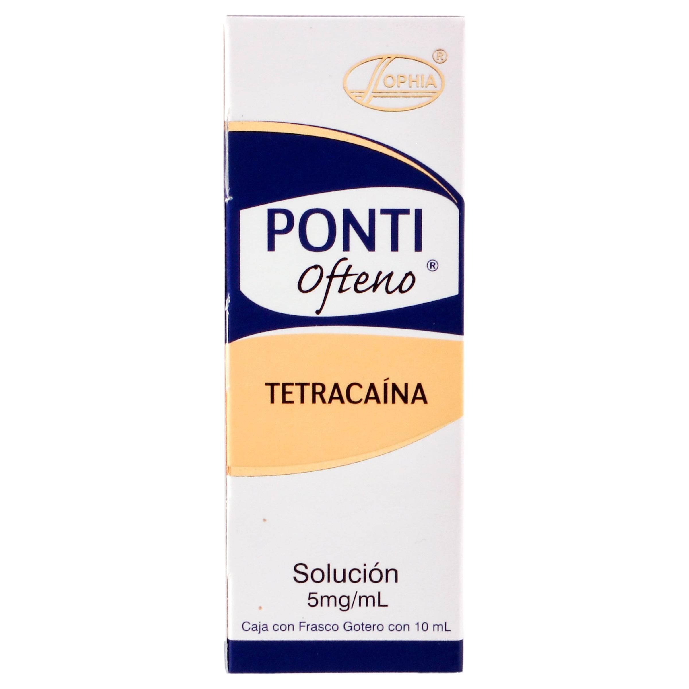 Ponti Ofteno Gotas 5Mg/Ml 10Ml (Tetracaina)