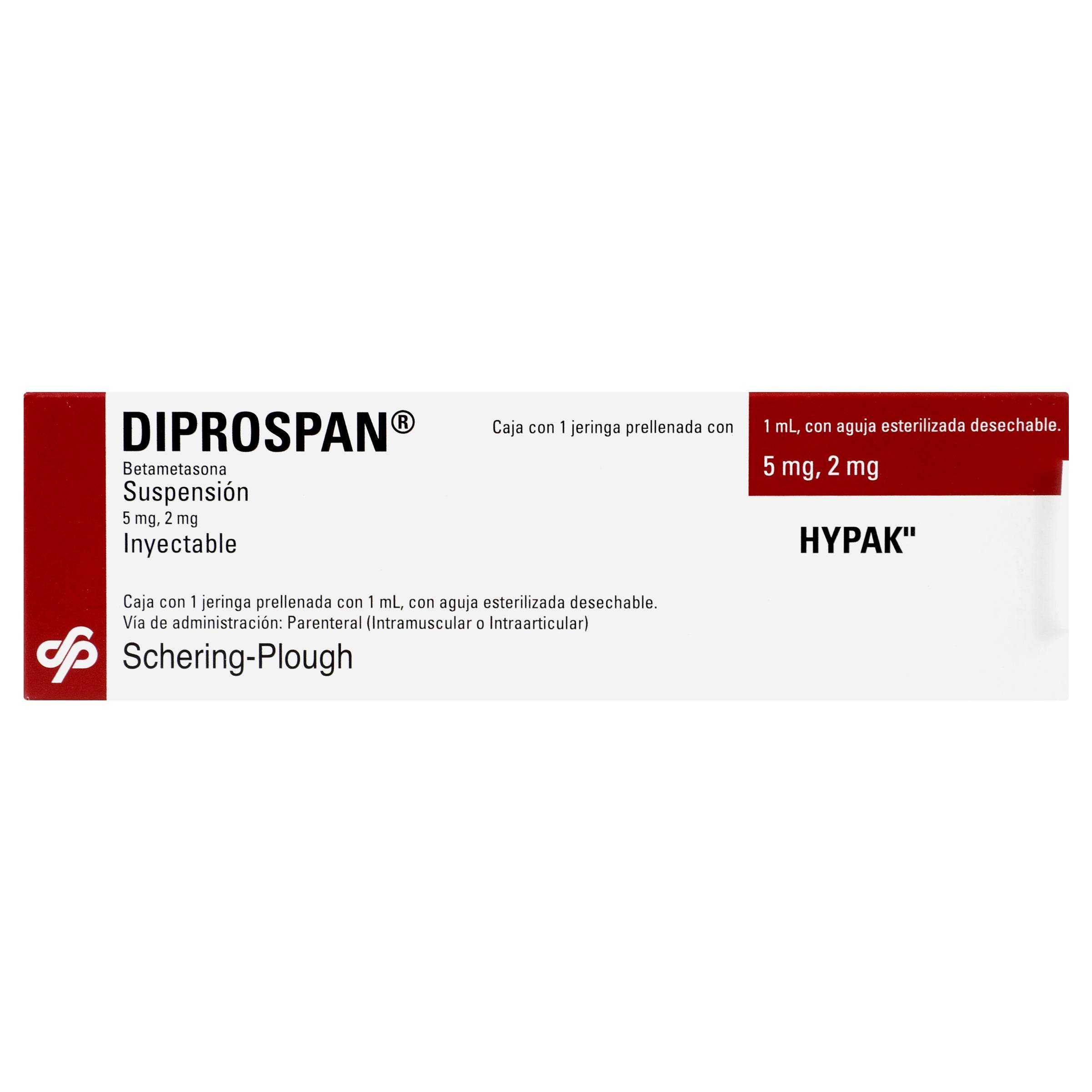 Diprospan Jeringa 5Mg/2Mg 1Ml Con 1 (Betametasona)