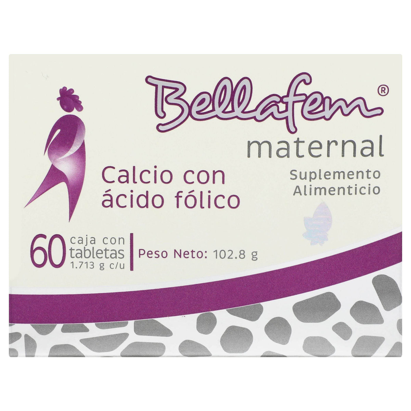 Bellafem Maternal 102.8G Con 60 Tabletas (Suplemento Alimenticio ...