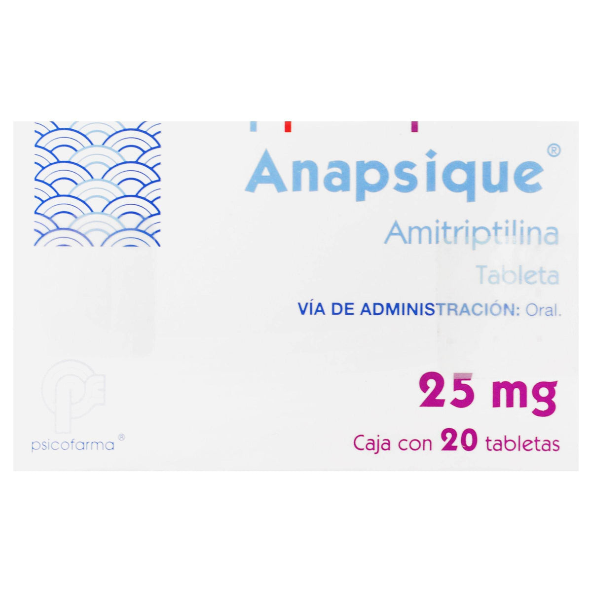 Anapsique (Amitriptilina) Tabletas 25Mg Con 20 — WeCare Pharma