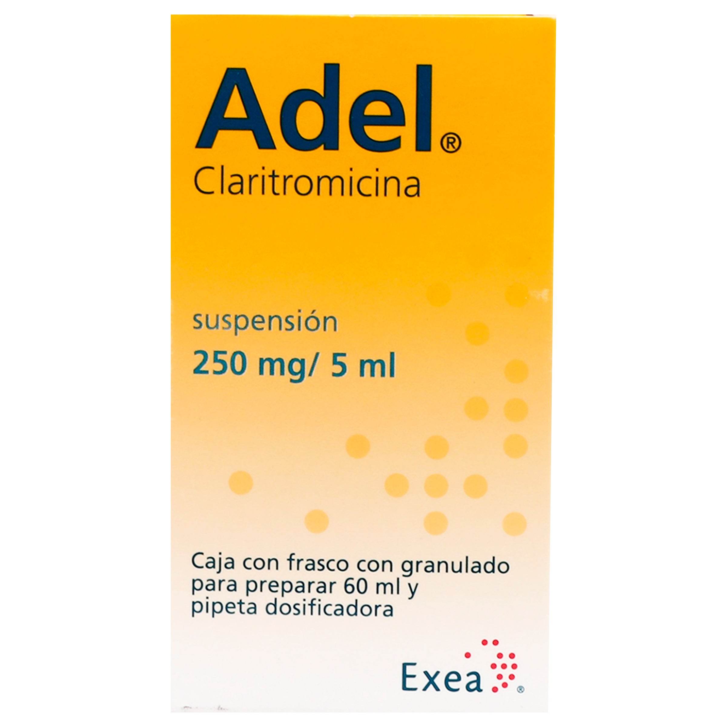 Adel Suspensión 250Mg/5Ml Frasco 60Ml (Claritromicina) — WeCare Pharma