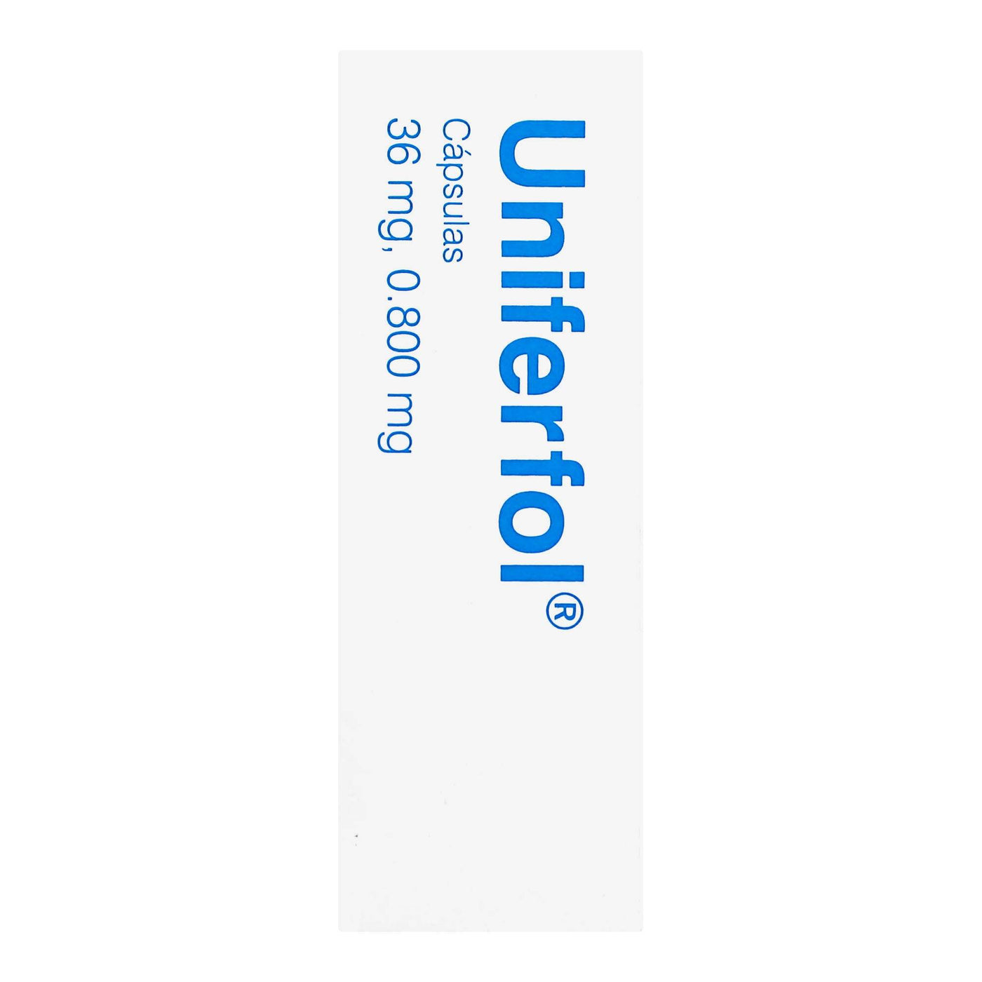 Uniferfol 36Mg/0.8Mg Con 30 Capsulas (Hierro/Acido Folico) — WeCare Pharma