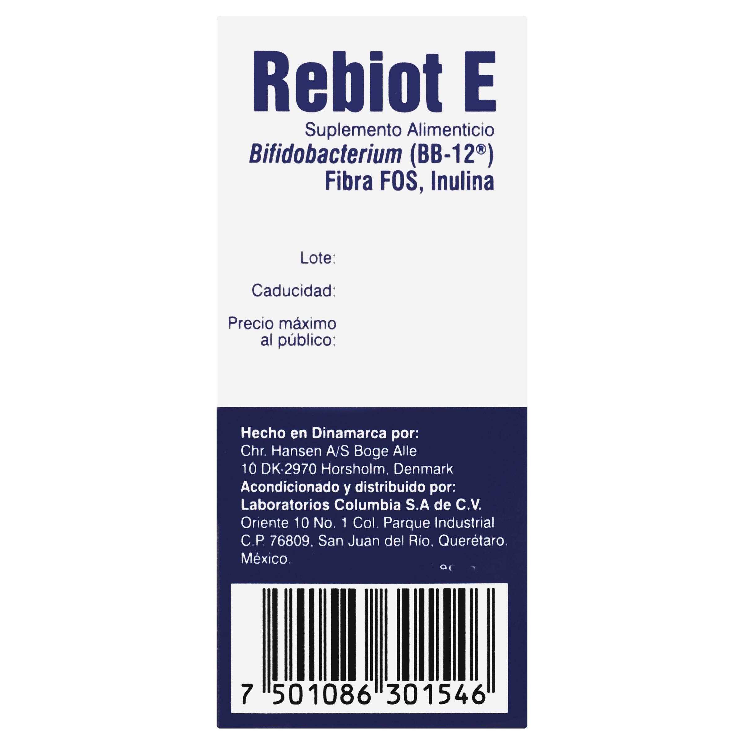 Rebiot E (Suplemento Alimenticio) Frasco Con 10 Ml Con 7 — WeCare Pharma