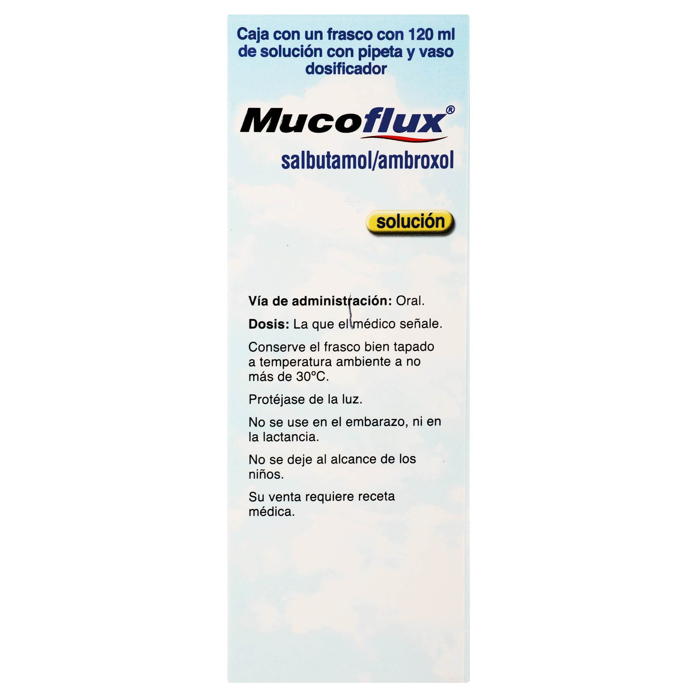 Mucoflux Suspensión 150Mg/40Mg 120Ml (Salbutamol/Ambroxol) — WeCare Pharma