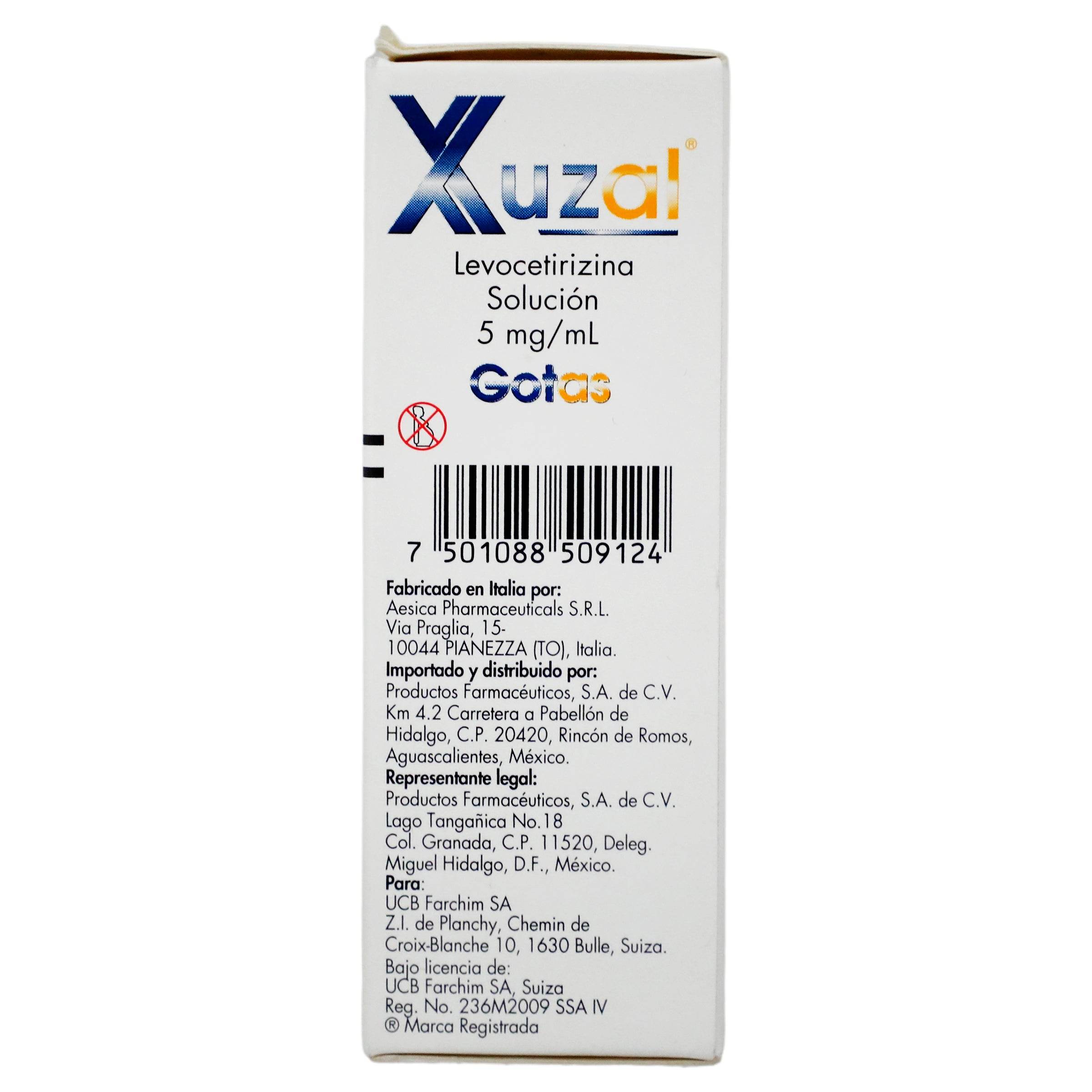 Xuzal Gotas 5Mg/Ml 20Ml (Levocetirizina) — WeCare Pharma