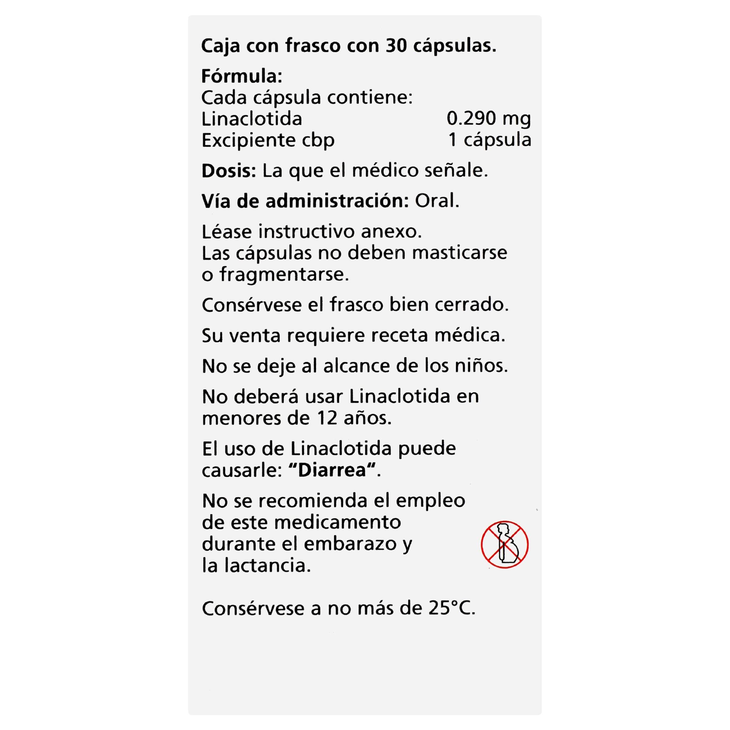 Linzess 0.290Mg Con 30 Capsulas (Linaclotida) — WeCare Pharma