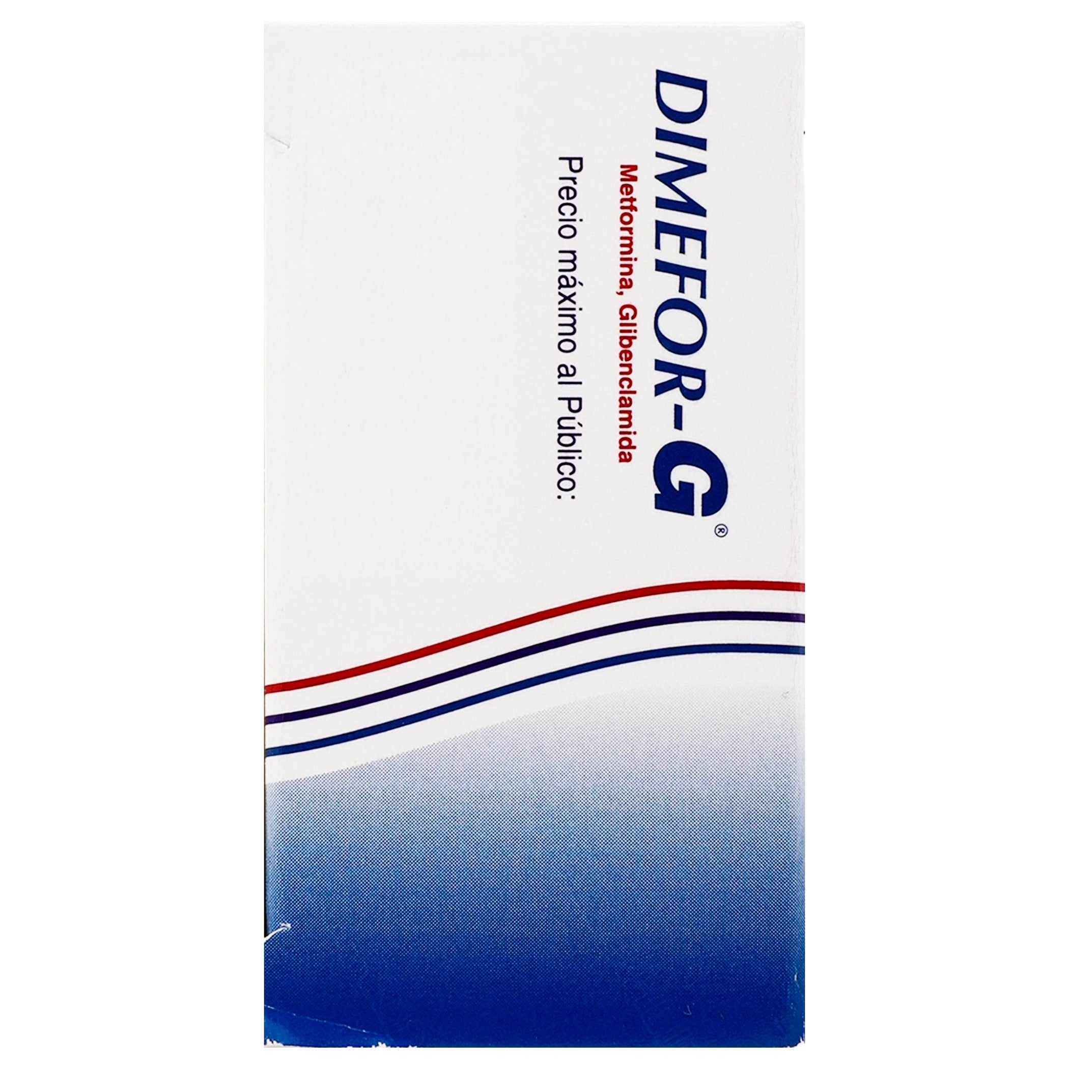 Dimefor-G 500Mg/2.5Mg Con 30 Tabletas (Metformina/Glibenclamida ...
