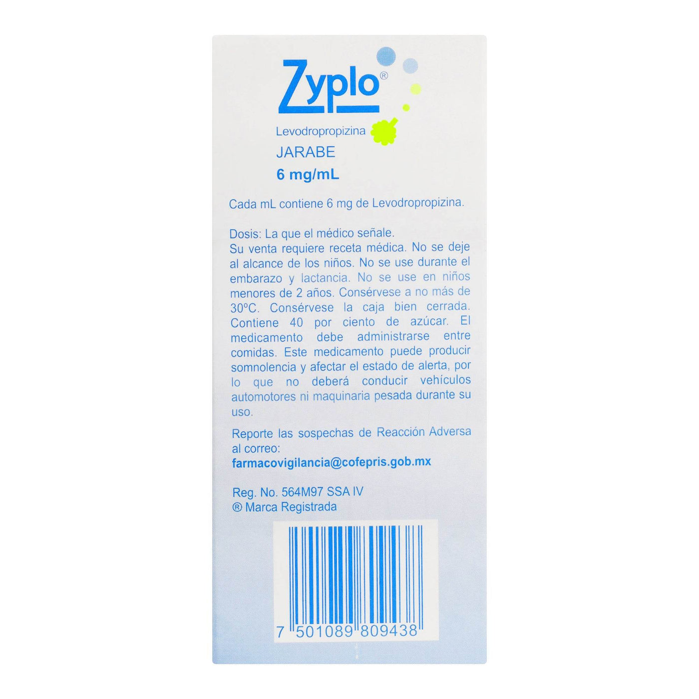 Zyplo Jarabe 60Mg/10Ml 120Ml (Levodropropizina) — WeCare Pharma