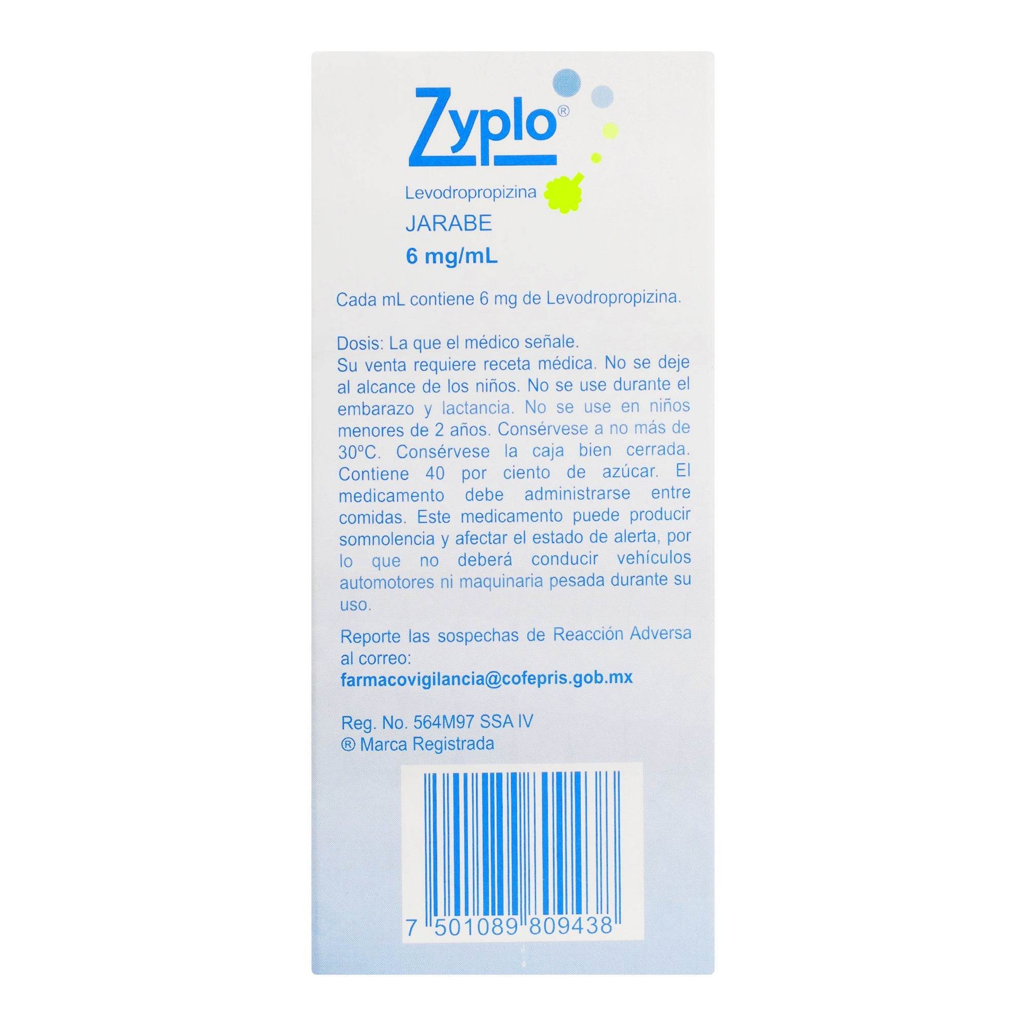 Zyplo Jarabe 60Mg/10Ml 120Ml (Levodropropizina) — WeCare Pharma